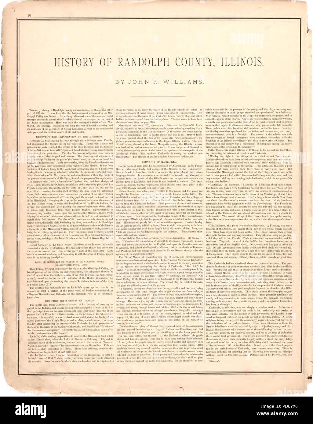 An illustrated historical atlas map of Randolph County, Ills ...