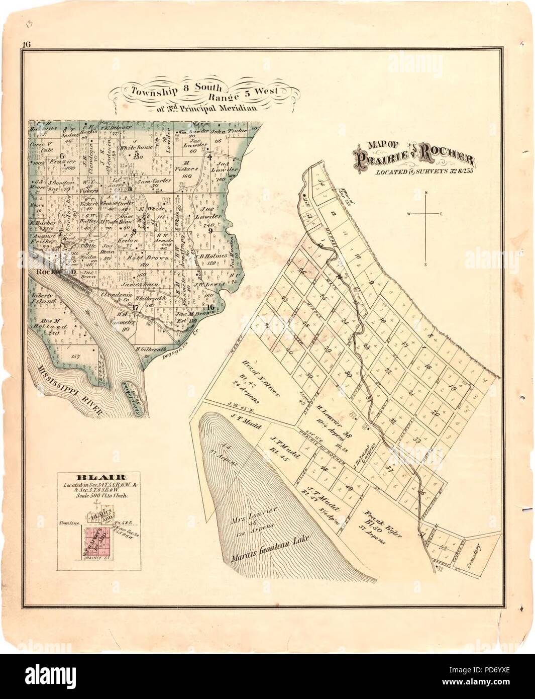 An illustrated historical atlas map of Randolph County, Ills ...