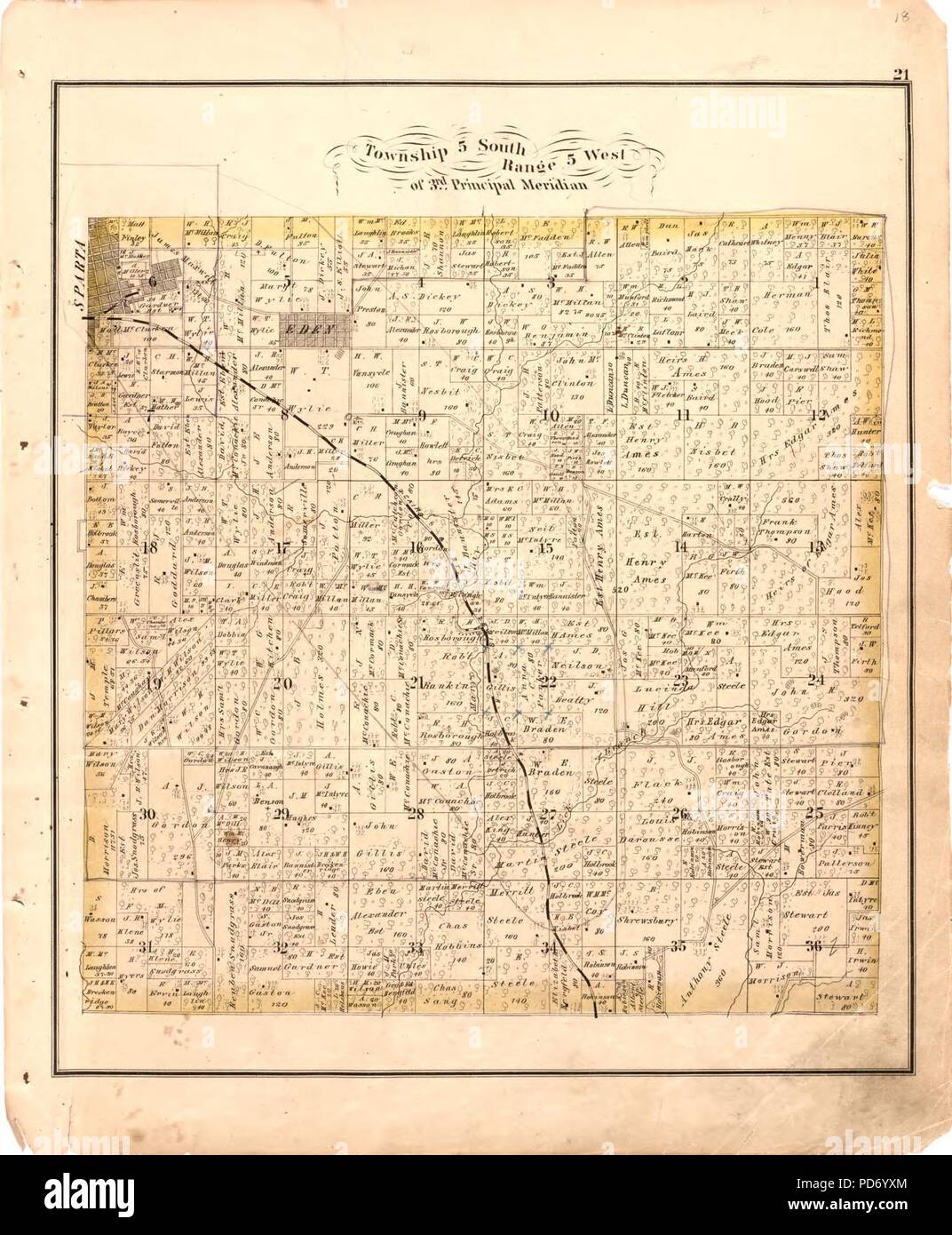 An illustrated historical atlas map of Randolph County, Ills ...