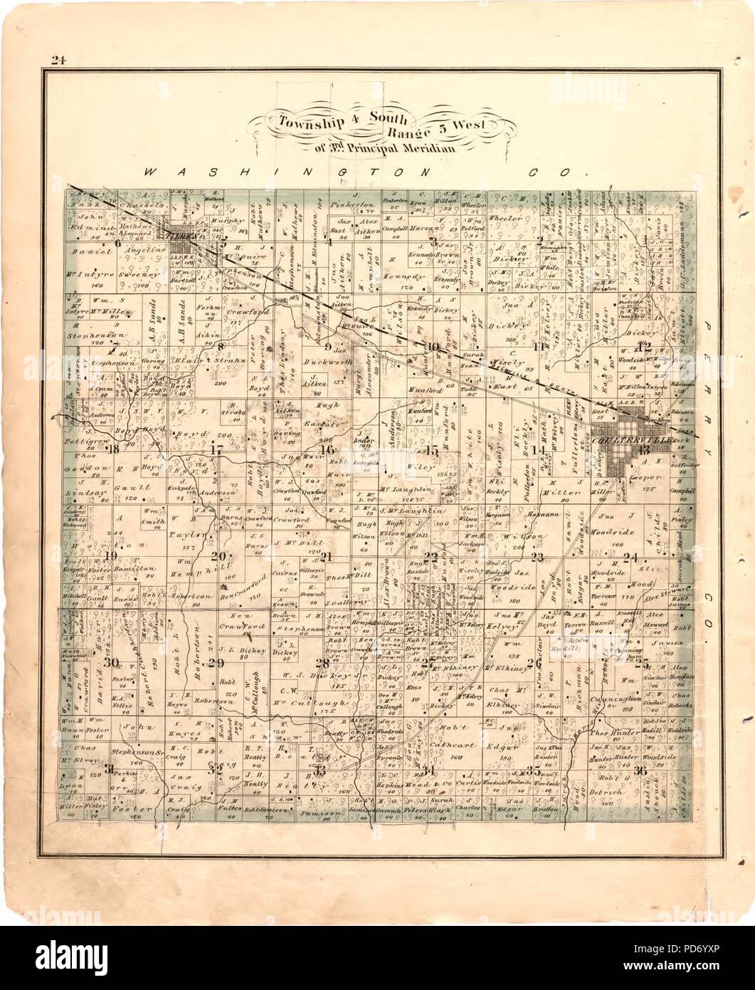 An illustrated historical atlas map of Randolph County, Ills ...