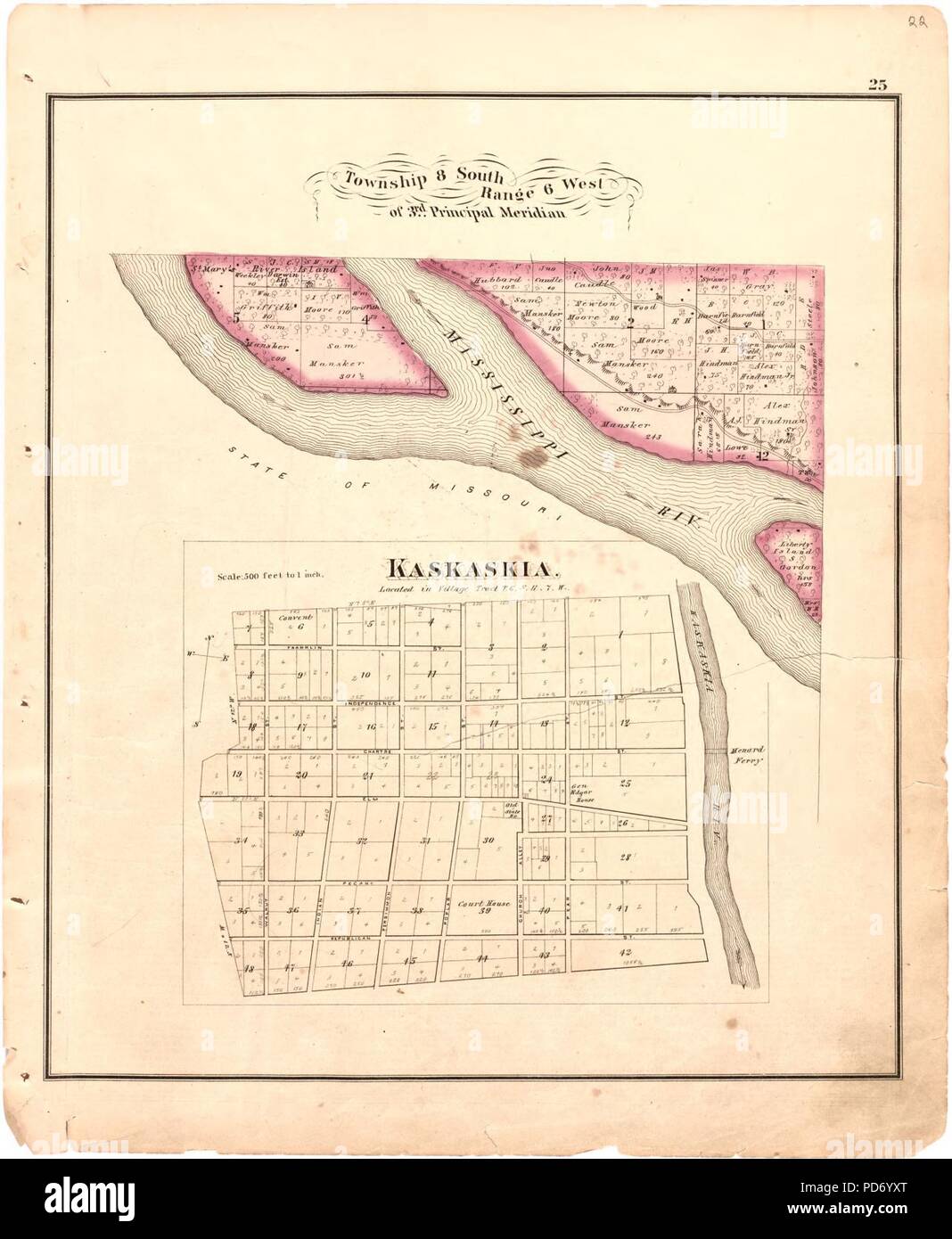 An illustrated historical atlas map of Randolph County, Ills ...