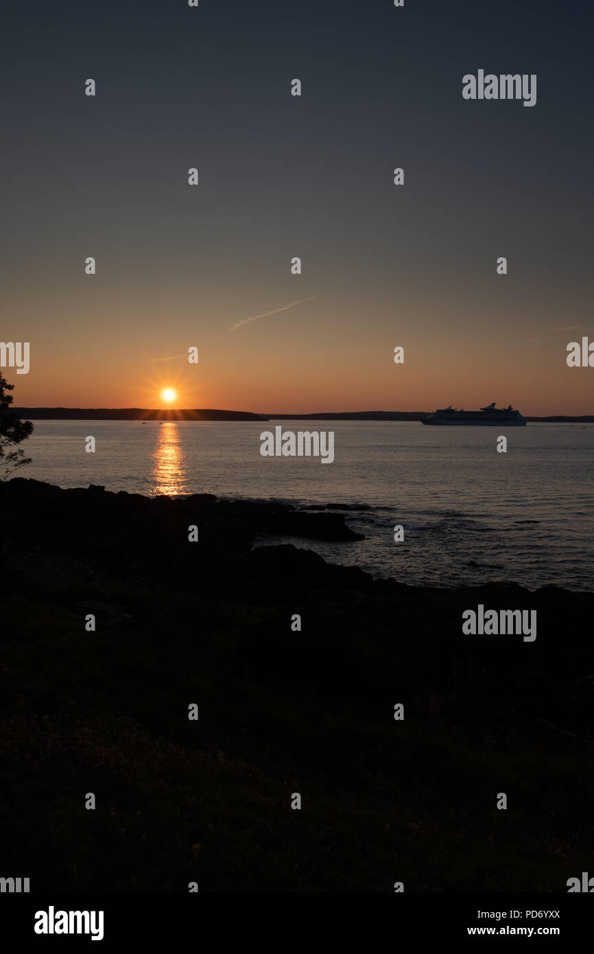Landscape of sunset and sunrise Stock Photo - Alamy