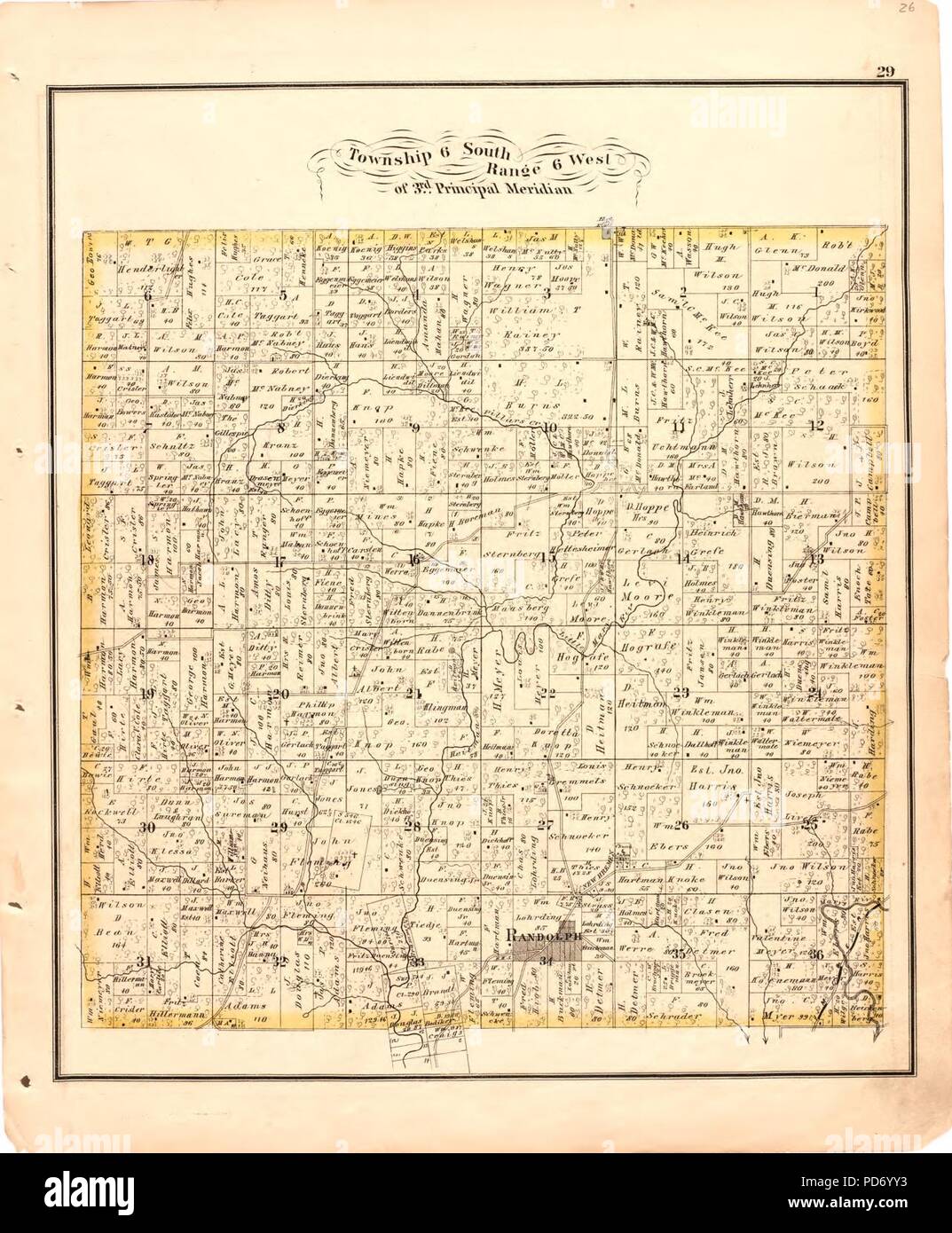 An illustrated historical atlas map of Randolph County, Ills ...