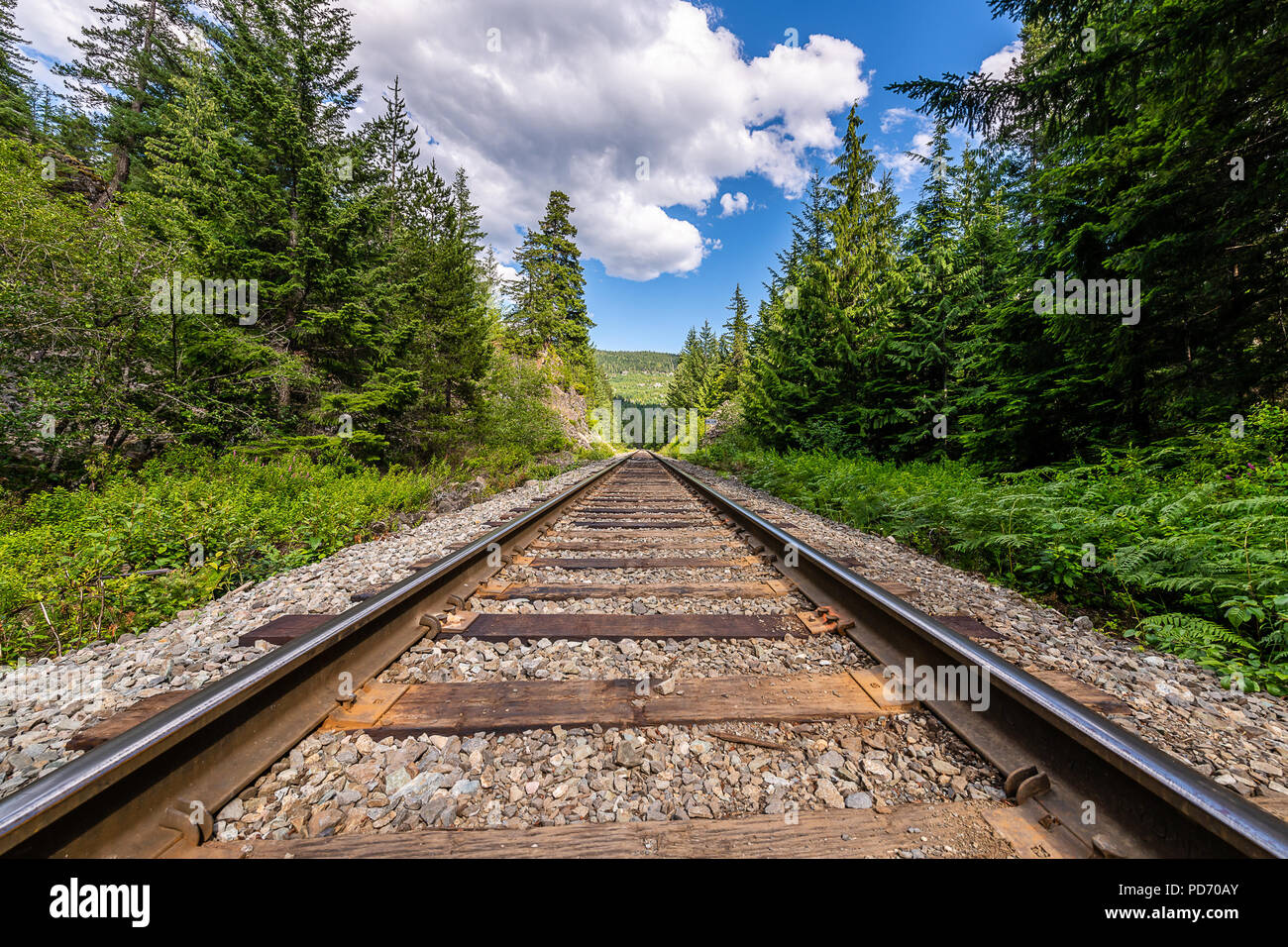 Perspective canadian railway tracks hi-res stock photography and images ...