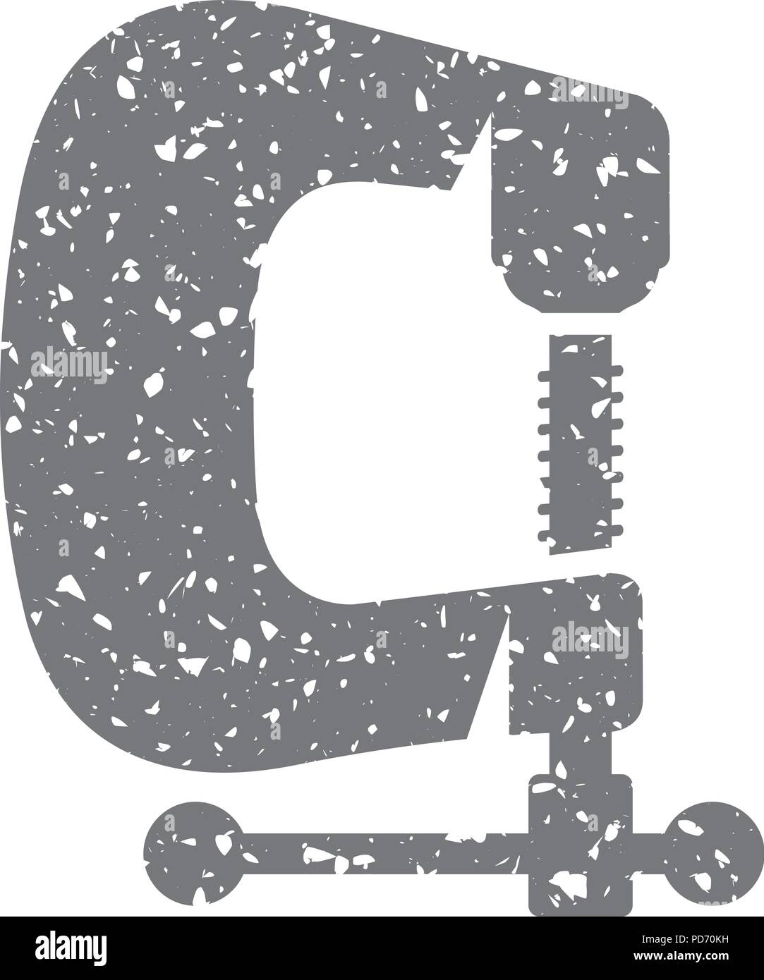 Grunge icon - Clamp tool Stock Vector Image & Art - Alamy