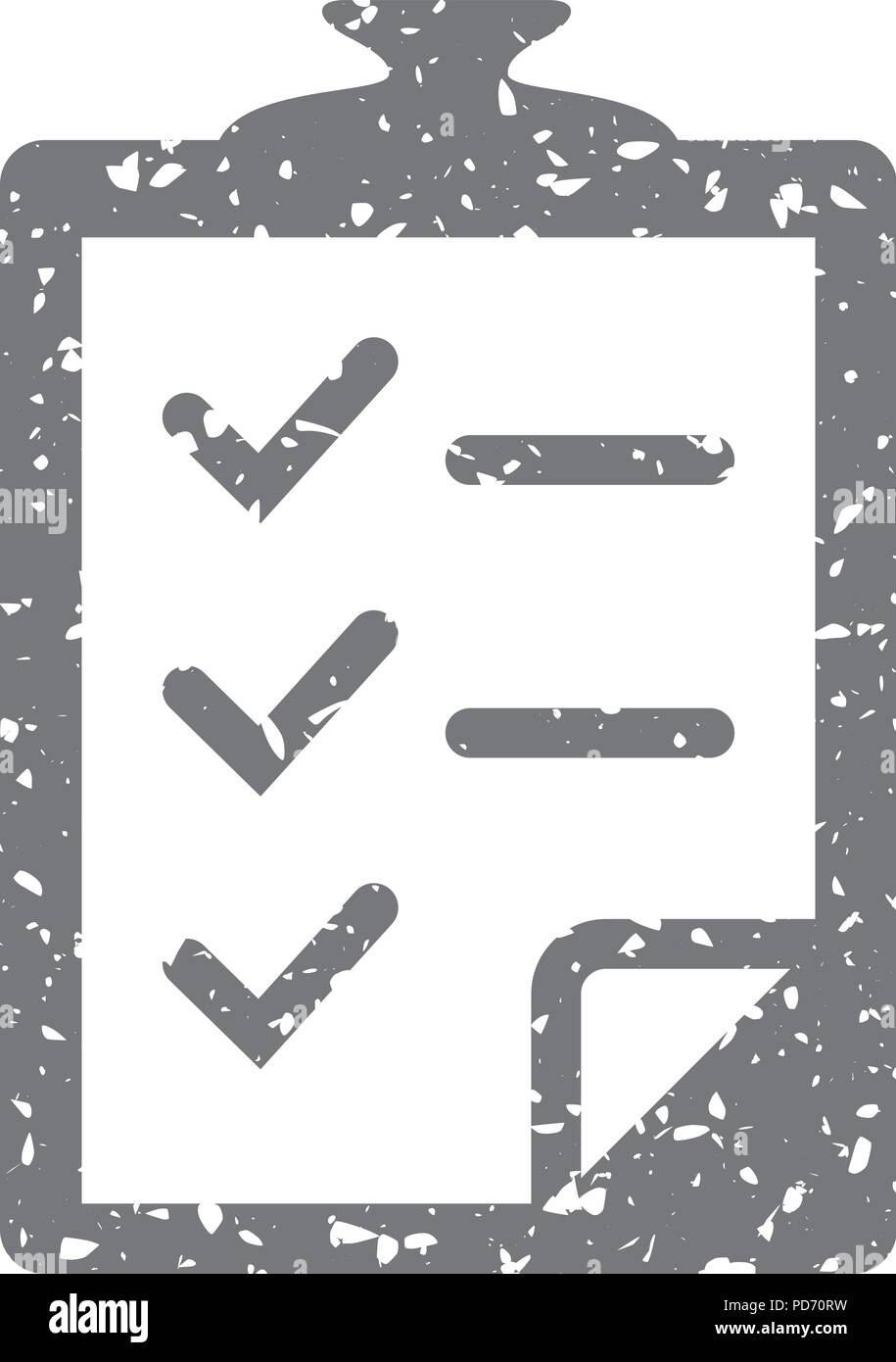 Grunge icon - Checklist Stock Vector Image & Art - Alamy