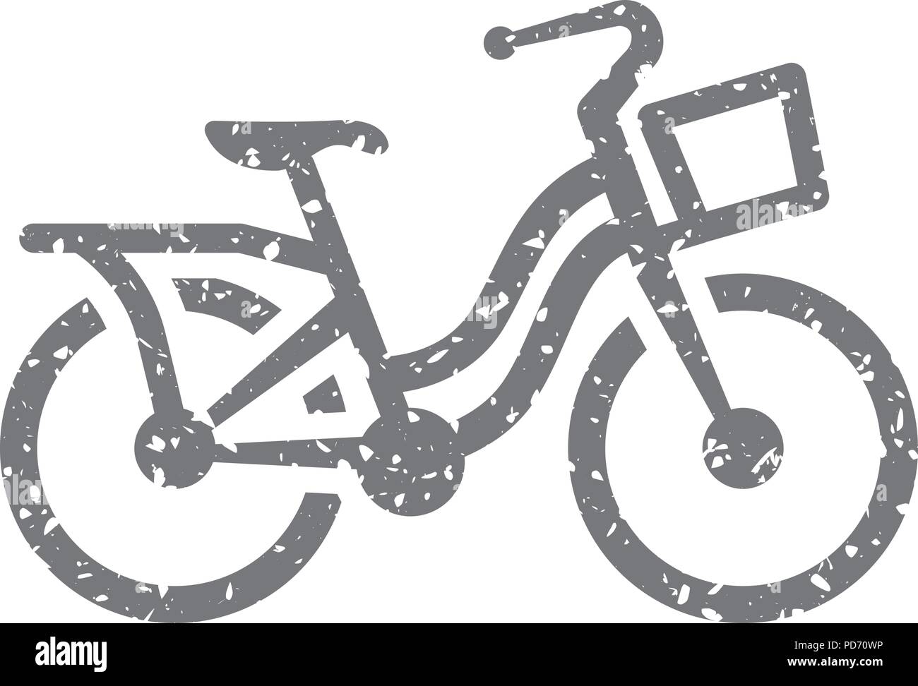 Grunge icon - City bike Stock Vector Image & Art - Alamy