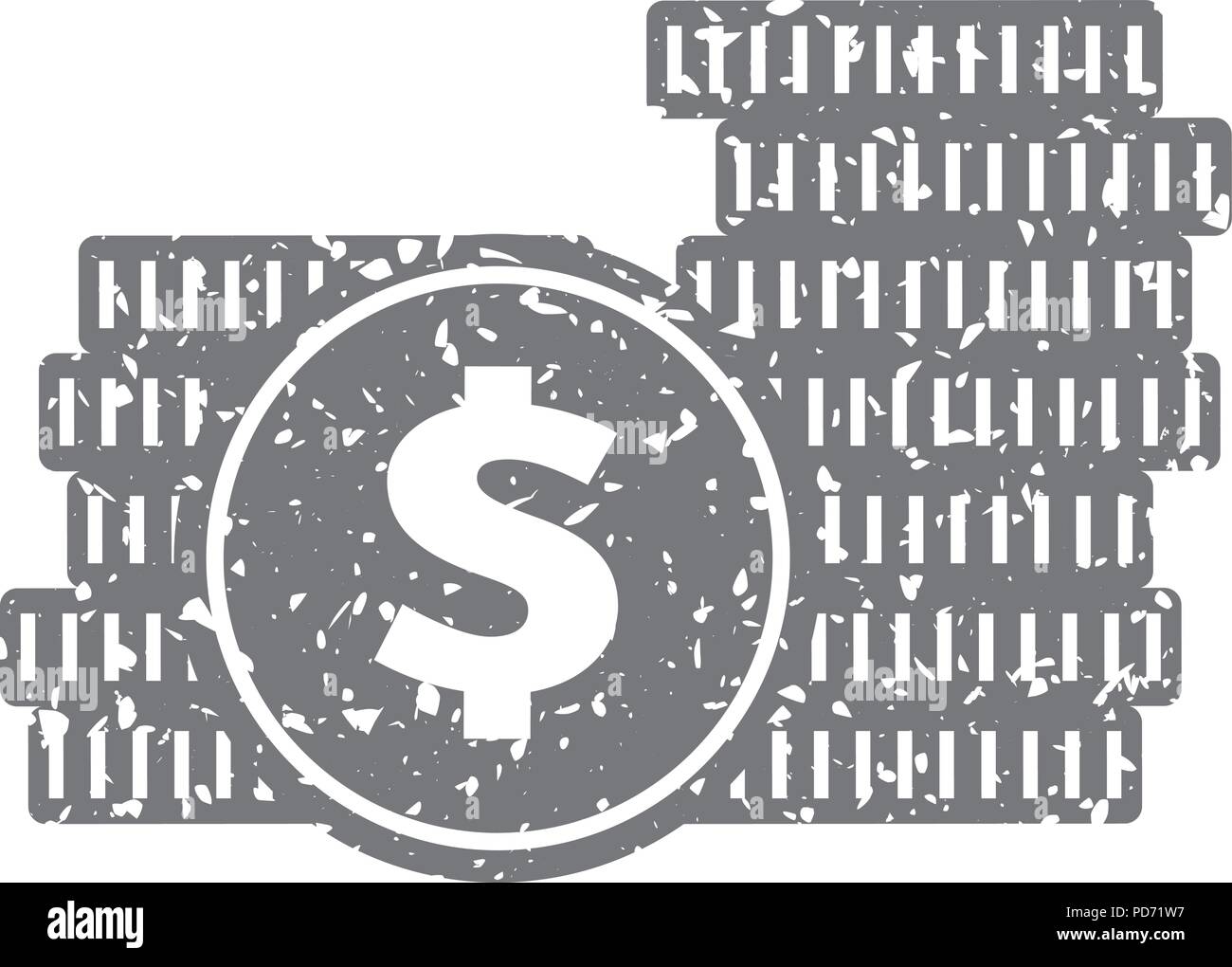 Dirty coin Stock Vector Images - Alamy