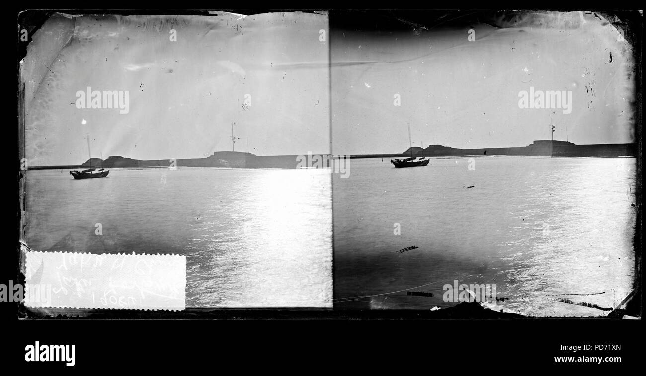 An open expanse of water to Taku Fort Stock Photo - Alamy