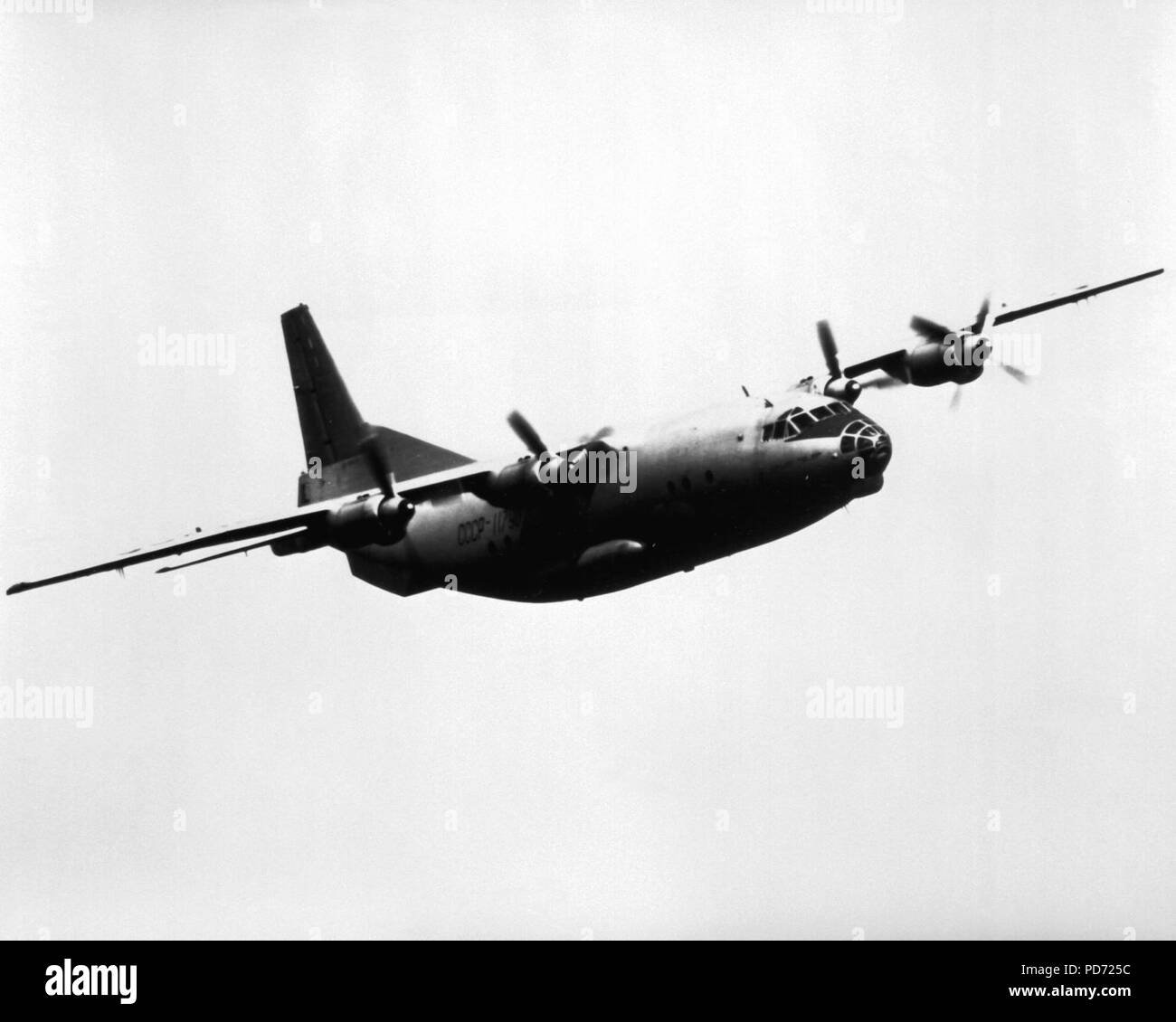 An-12 in flight Stock Photo - Alamy