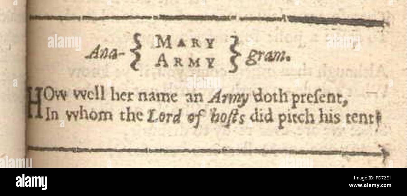 Anagram hi-res stock photography and images - Alamy