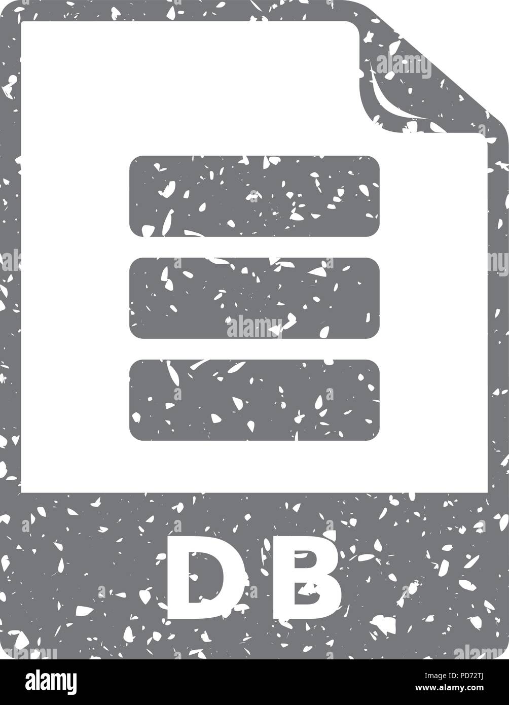 Grunge Icon Db File Format Stock Vector Image And Art Alamy