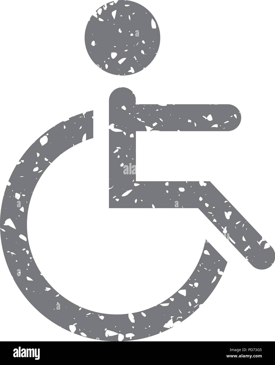 Grunge icon - Disabled access Stock Vector Image & Art - Alamy