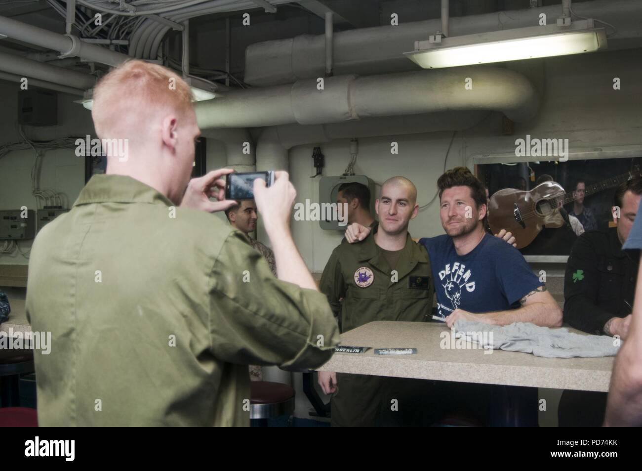Anberlin autograph session Stock Photo - Alamy
