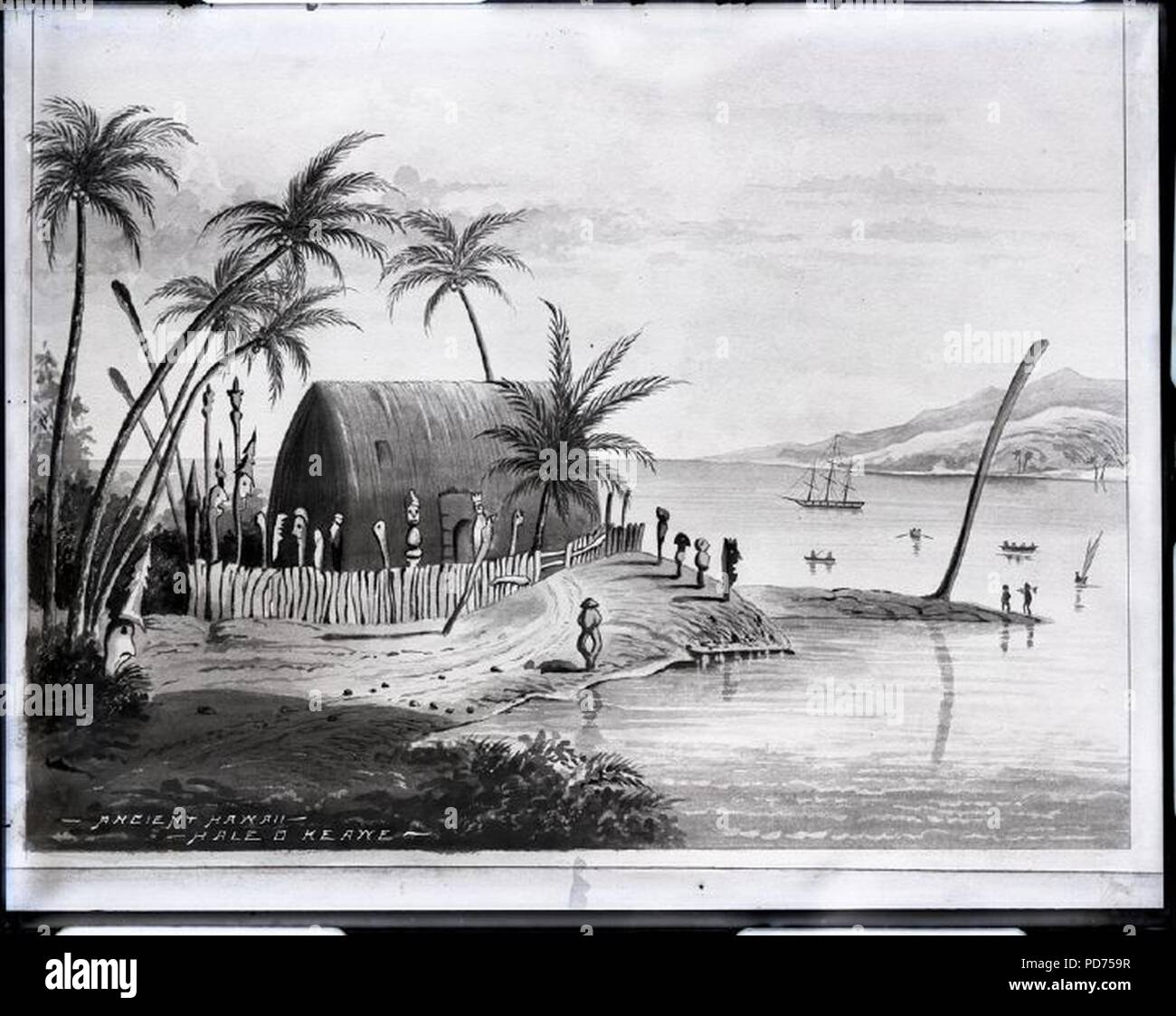 Ancient Hawaii Hale o Keawe (1 Stock Photo - Alamy