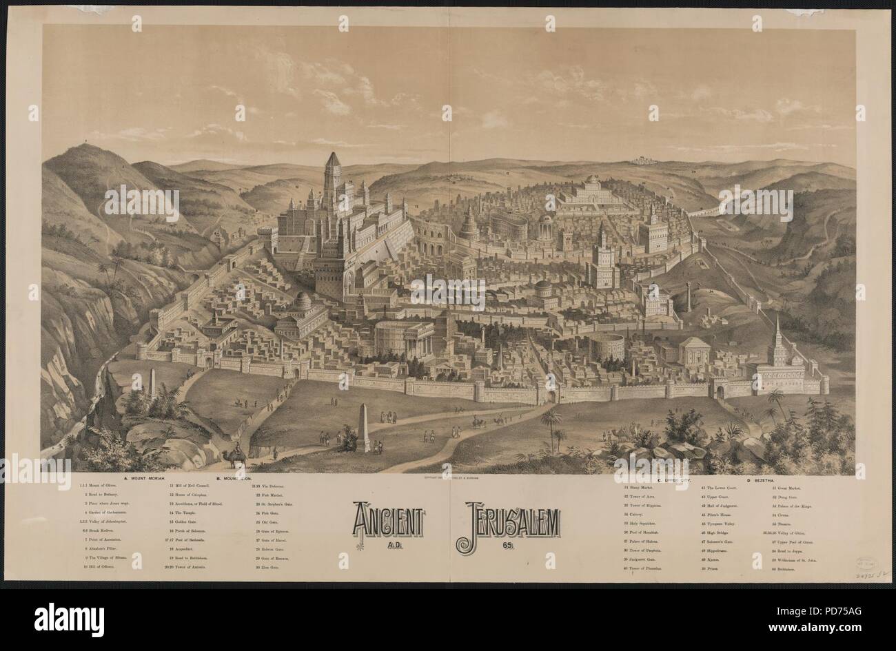 Ancient Jerusalem, A.D. 65 Stock Photo - Alamy