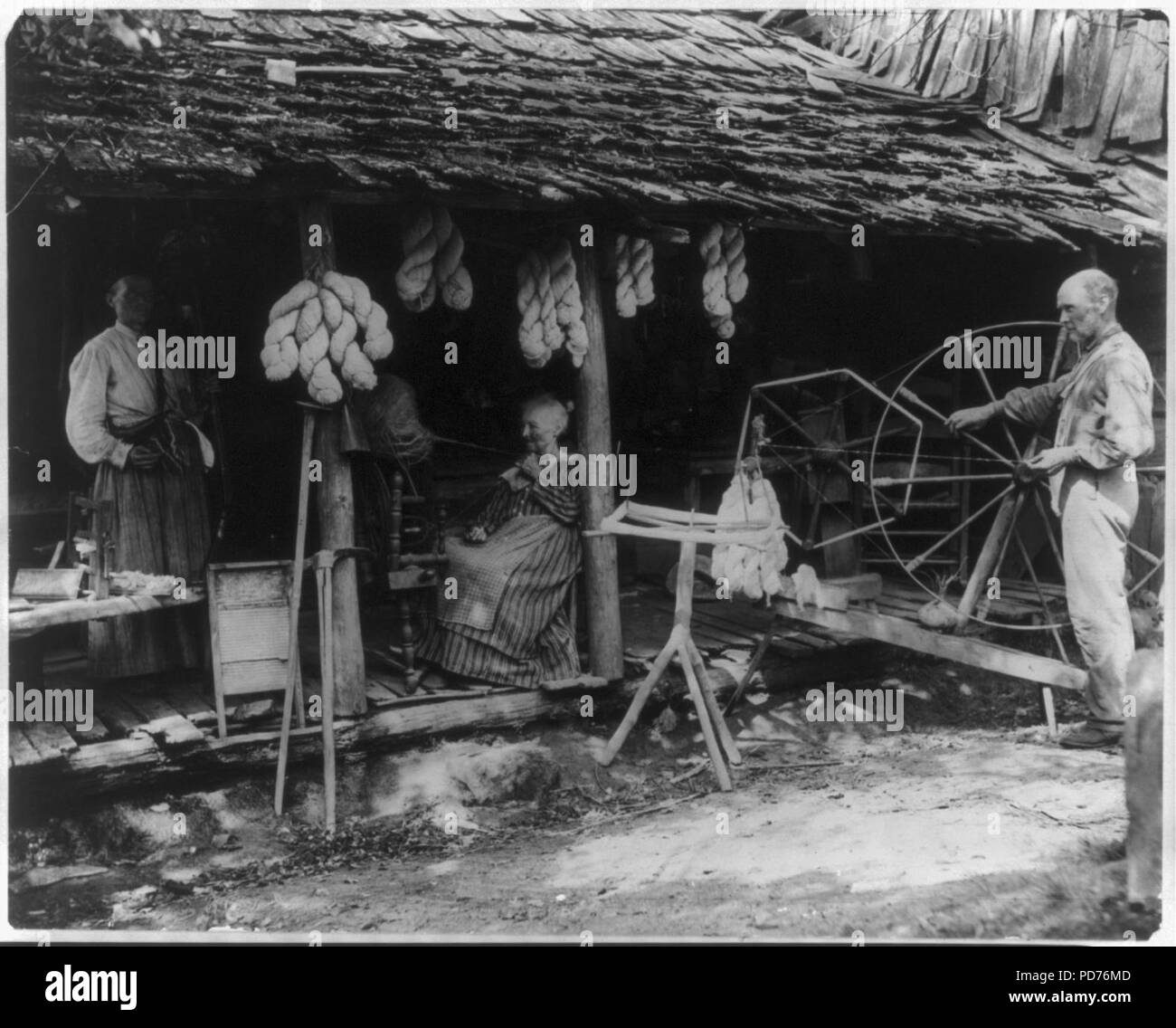 Anderson County, East Tennessee- The Faust family at work Stock Photo ...