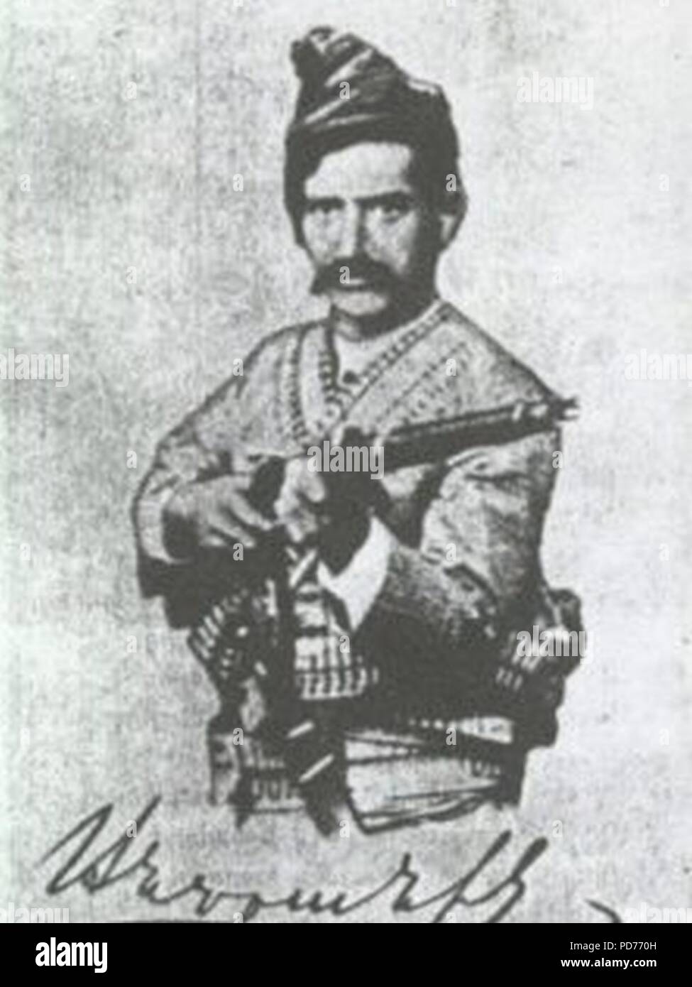 Andranik fedayi autograph poster Stock Photo - Alamy