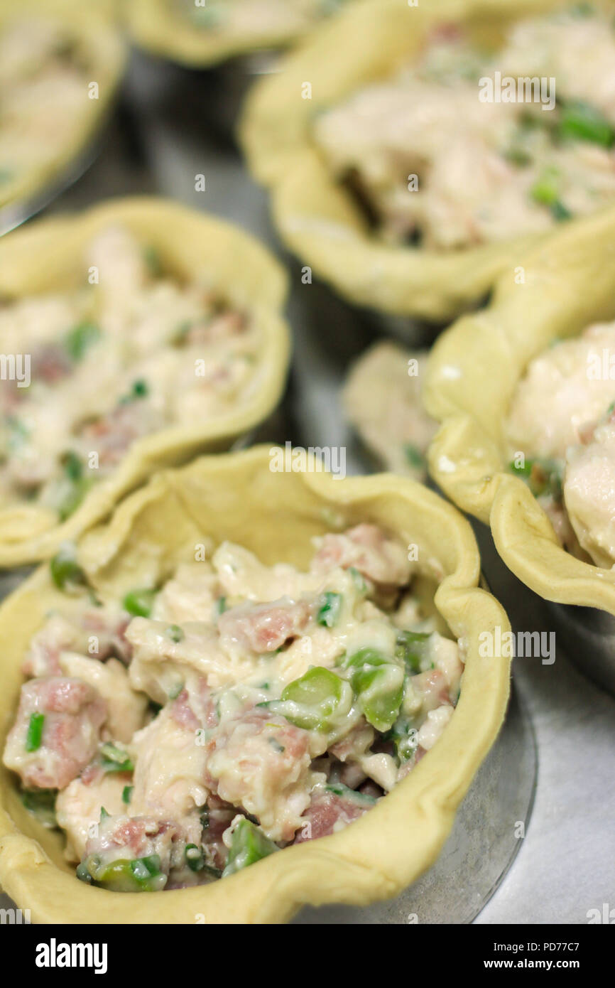 baker making pies Stock Photo - Alamy
