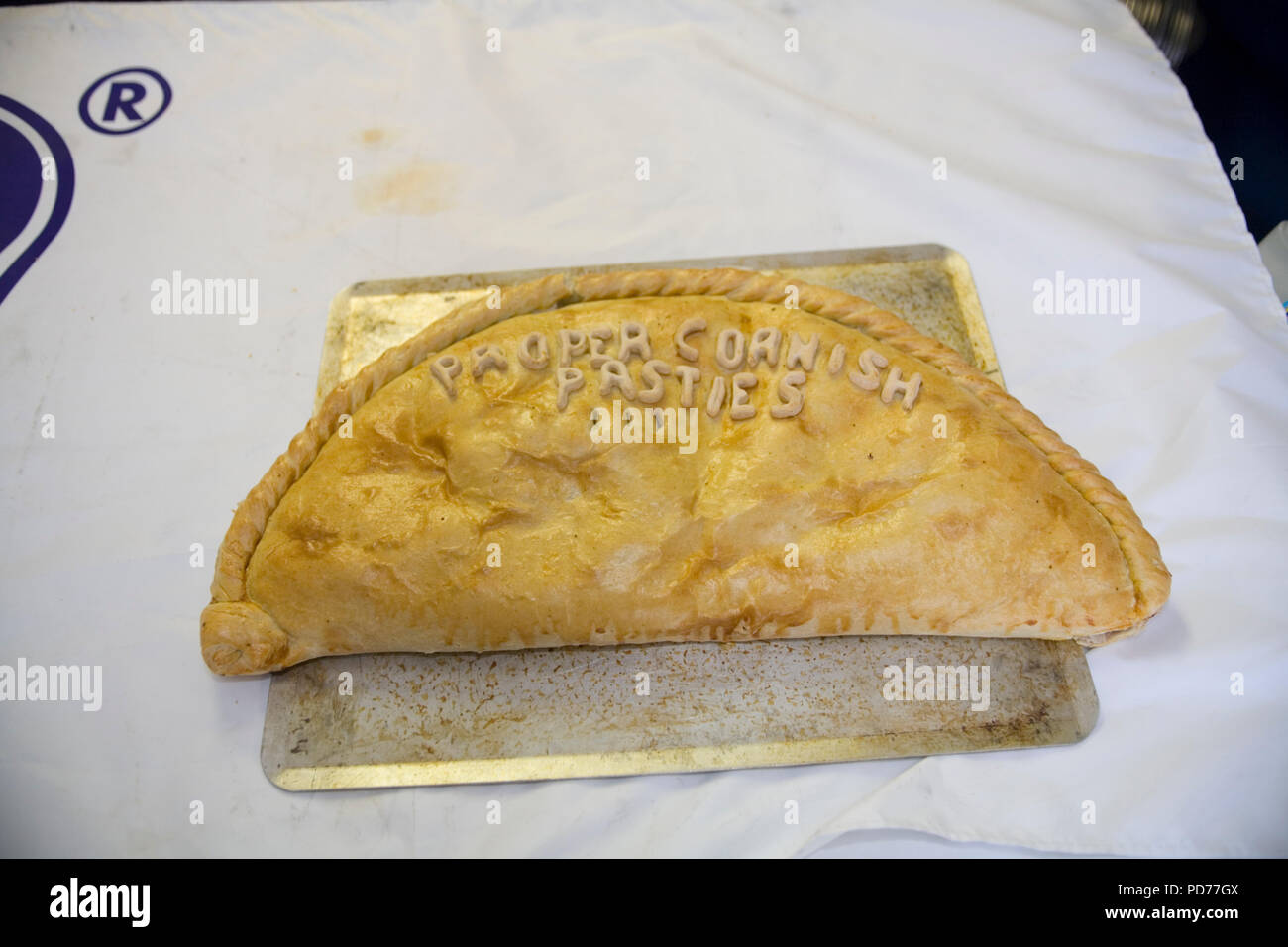 proper Cornish pastie Stock Photo - Alamy