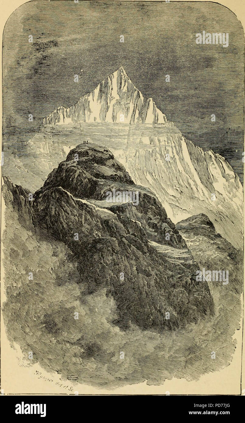 "Hours of exercise in the Alps." (1896 Stock Photo - Alamy