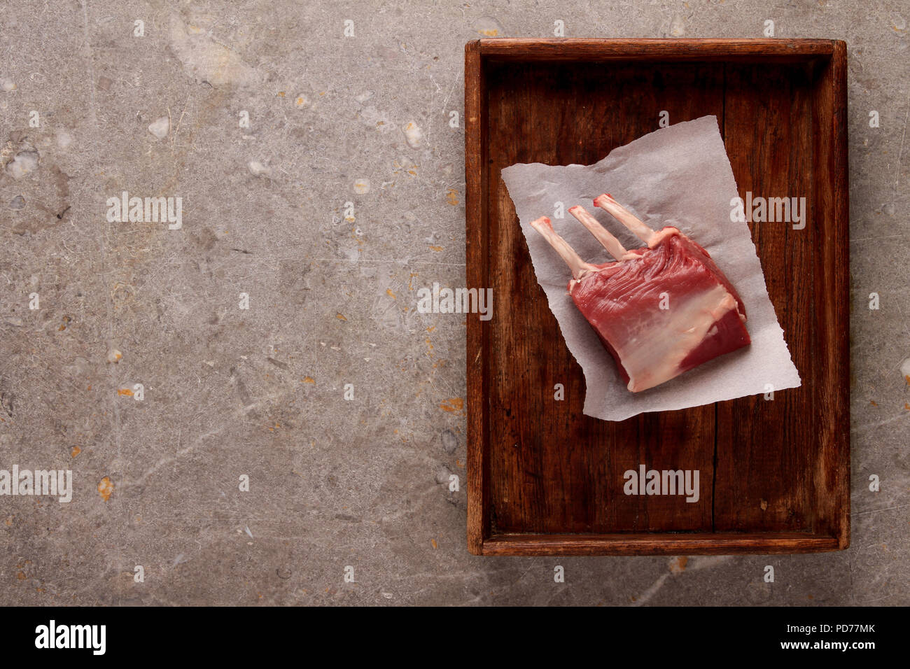 Raw cuts of lamb hi-res stock photography and images - Alamy