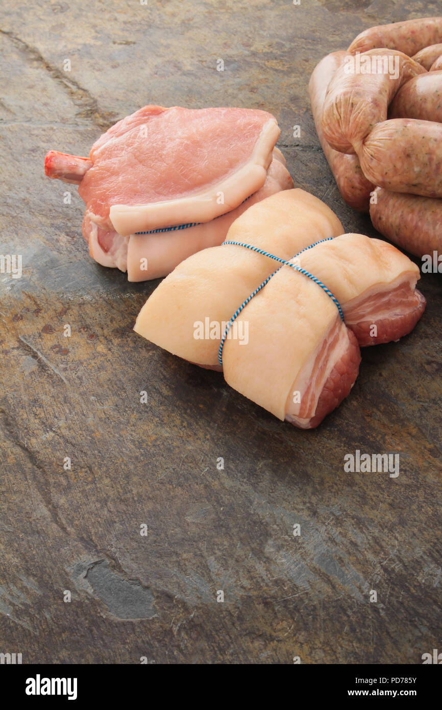raw pork cuts and produce Stock Photo - Alamy