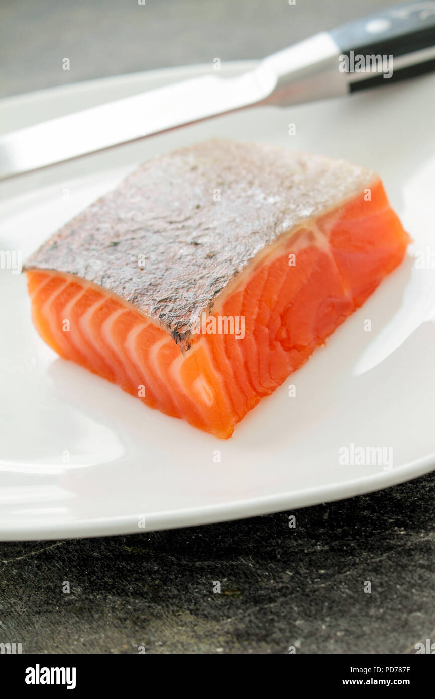 fresh sea trout fillet Stock Photo - Alamy