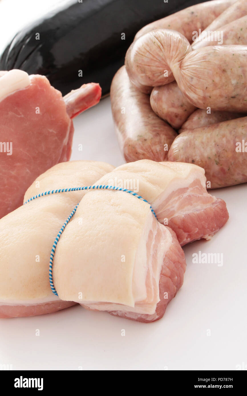 raw pork cuts and produce Stock Photo - Alamy