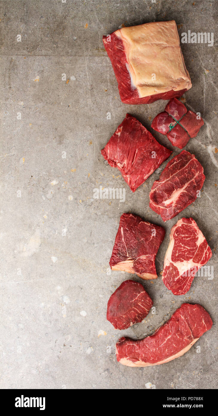 Prepared beef cuts hi-res stock photography and images - Alamy