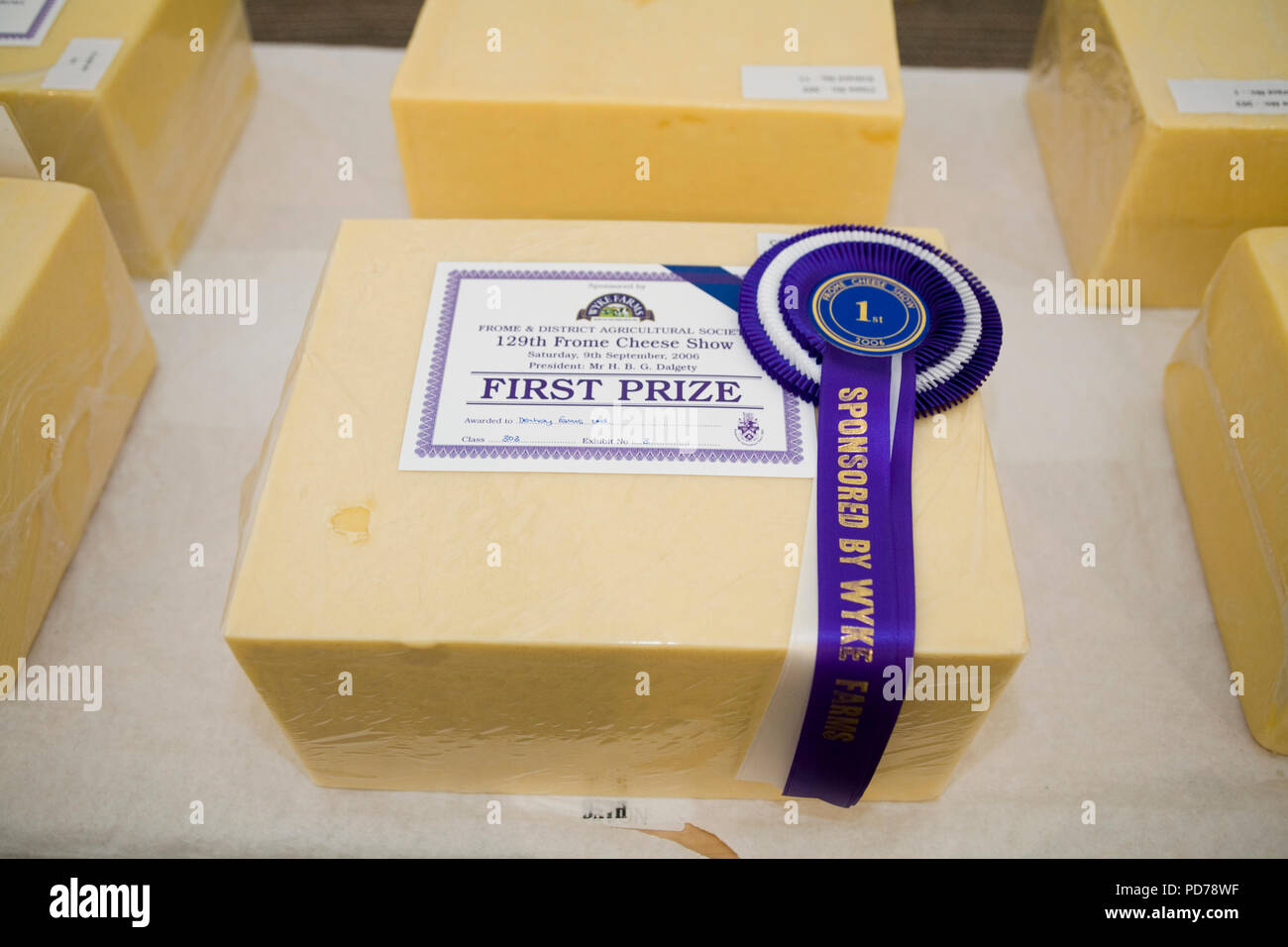 Award winning cheese Stock Photo - Alamy