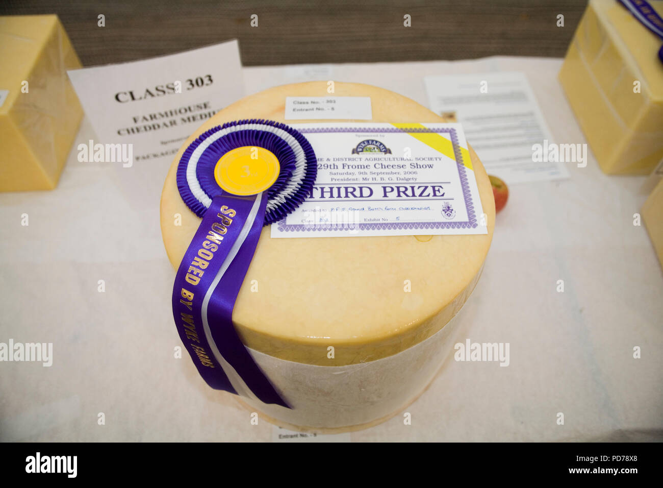 Award winning cheese Stock Photo - Alamy