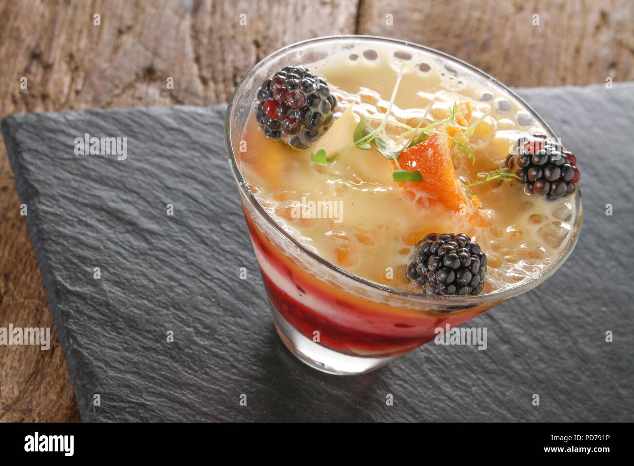 traditional English trifle dessert Stock Photo - Alamy