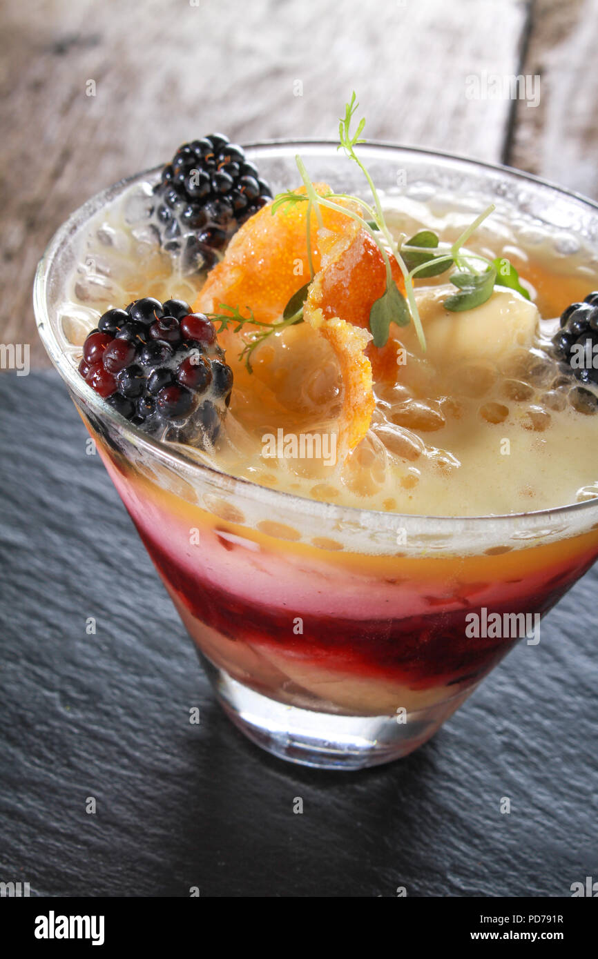 traditional English trifle dessert Stock Photo - Alamy