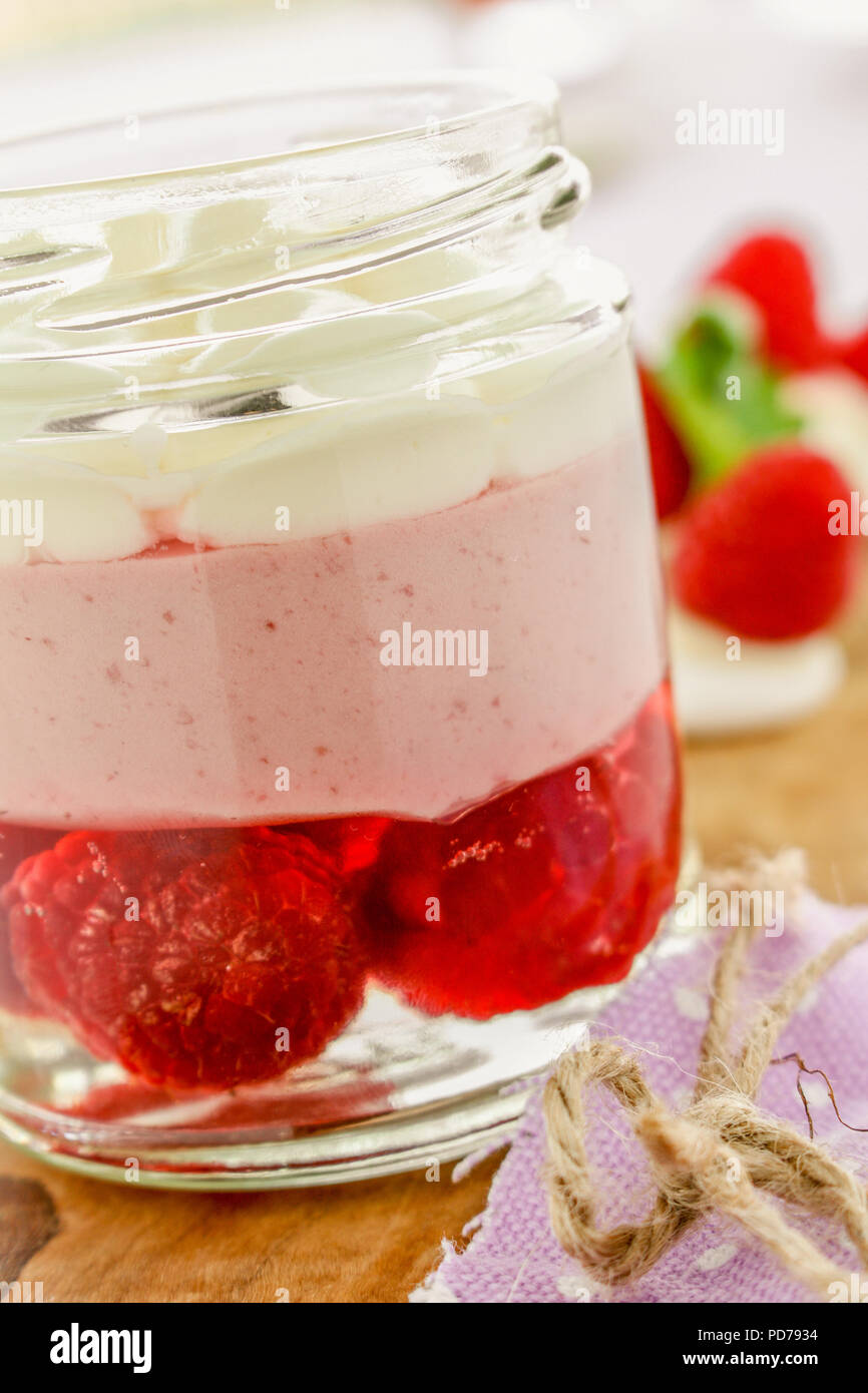 traditional English trifle dessert Stock Photo - Alamy