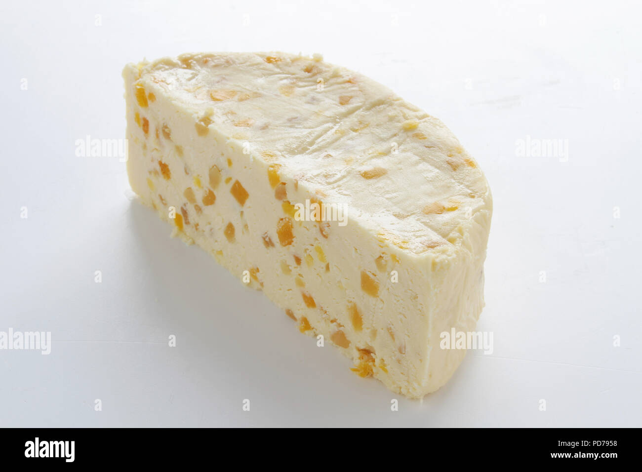cheese portion isolated on white background Stock Photo - Alamy