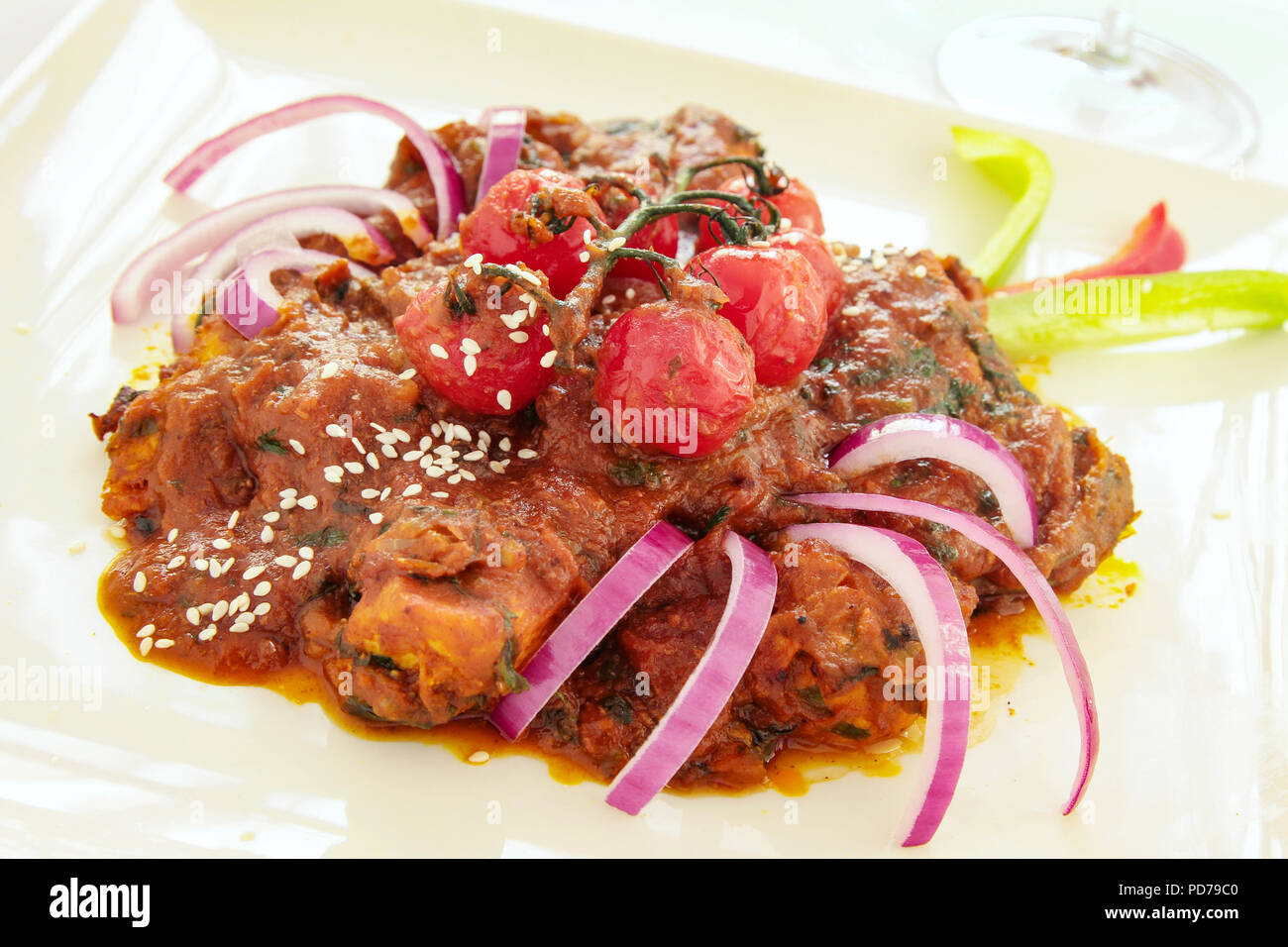 traditional indian curry meal Stock Photo - Alamy