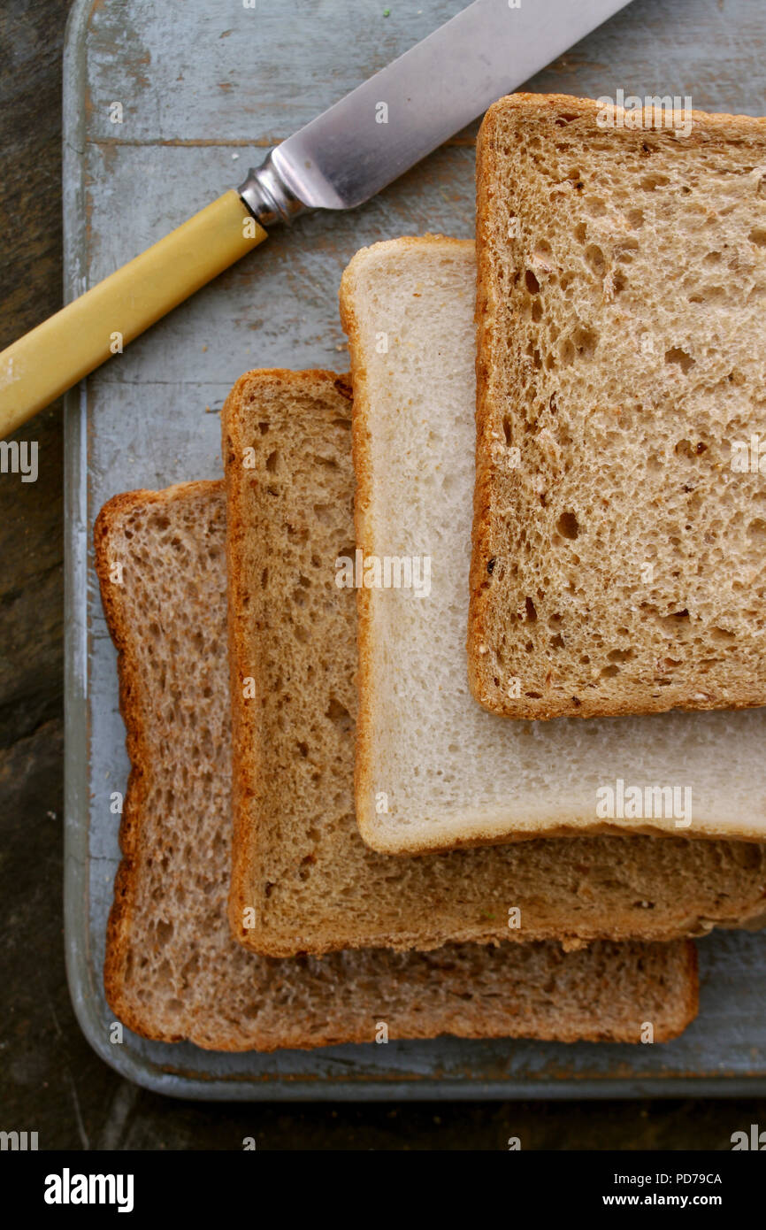 Sliced bread varieties hi-res stock photography and images - Alamy