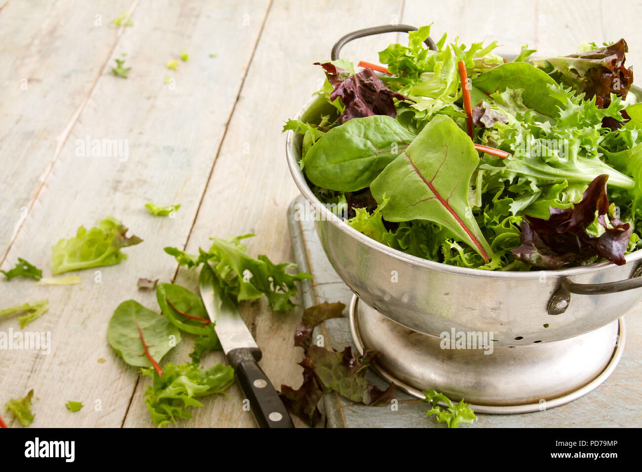 Mixed salad leaf selection hi-res stock photography and images - Alamy