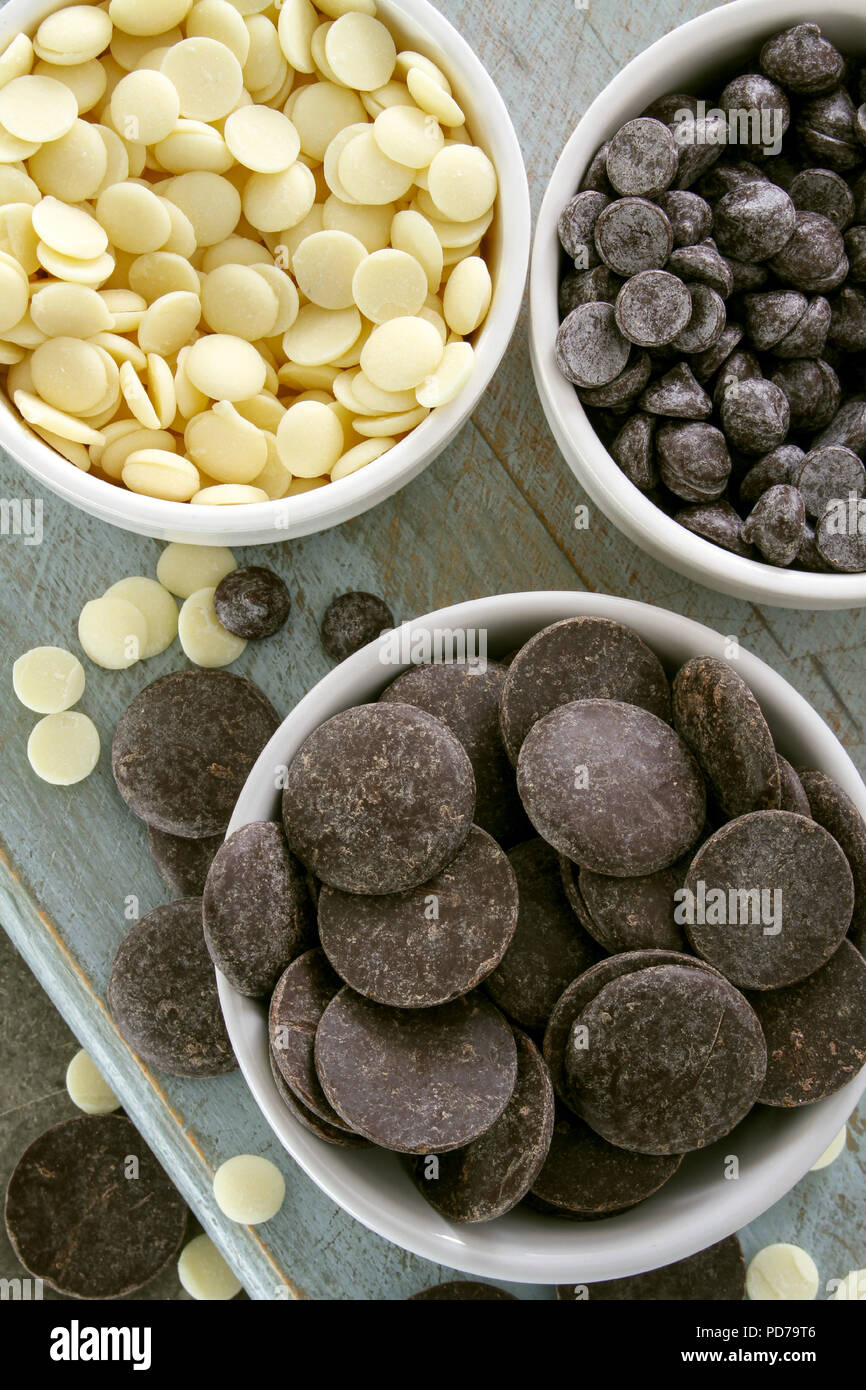 assorted confectioners chocolate in dishes Stock Photo - Alamy
