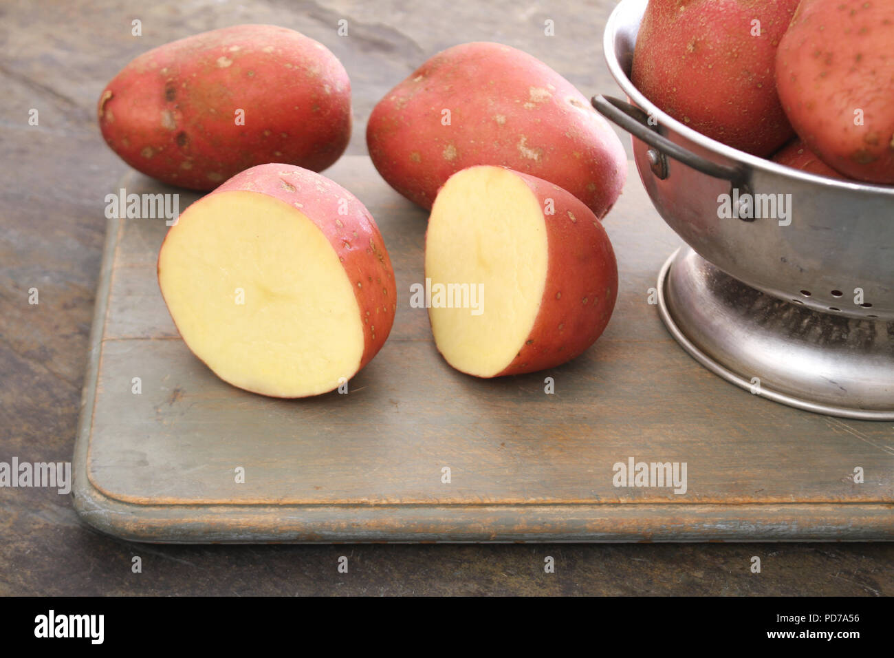 preparing fresh potatoes Stock Photo - Alamy