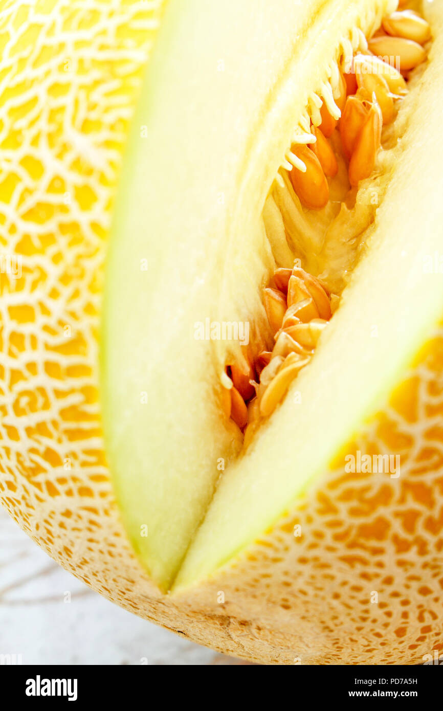 preparing fresh melon Stock Photo - Alamy