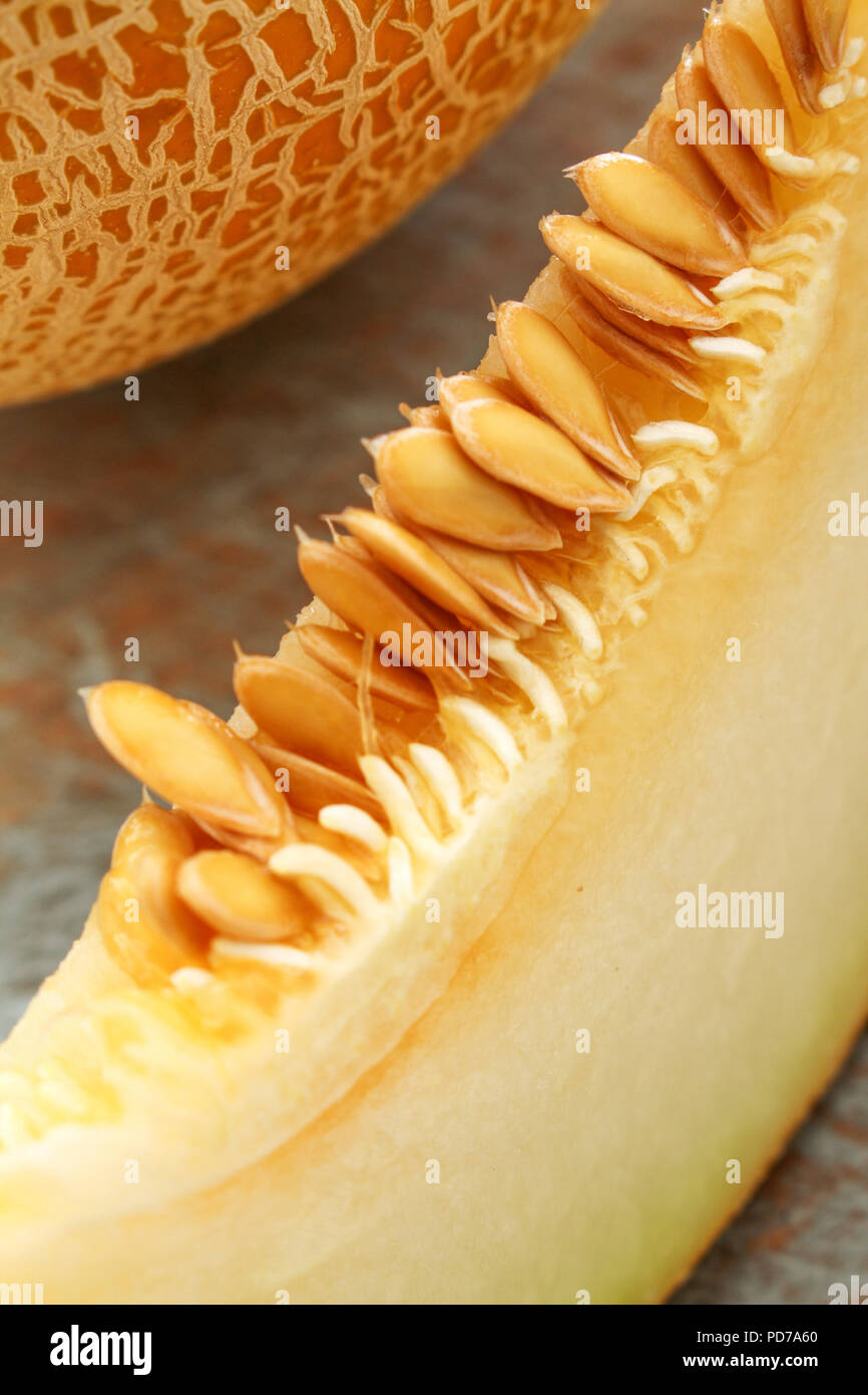 preparing fresh melon Stock Photo - Alamy