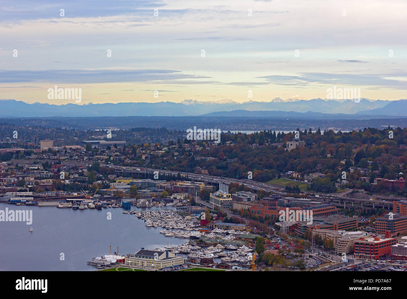 Aerial view of seattle neighborhood hi-res stock photography and images ...