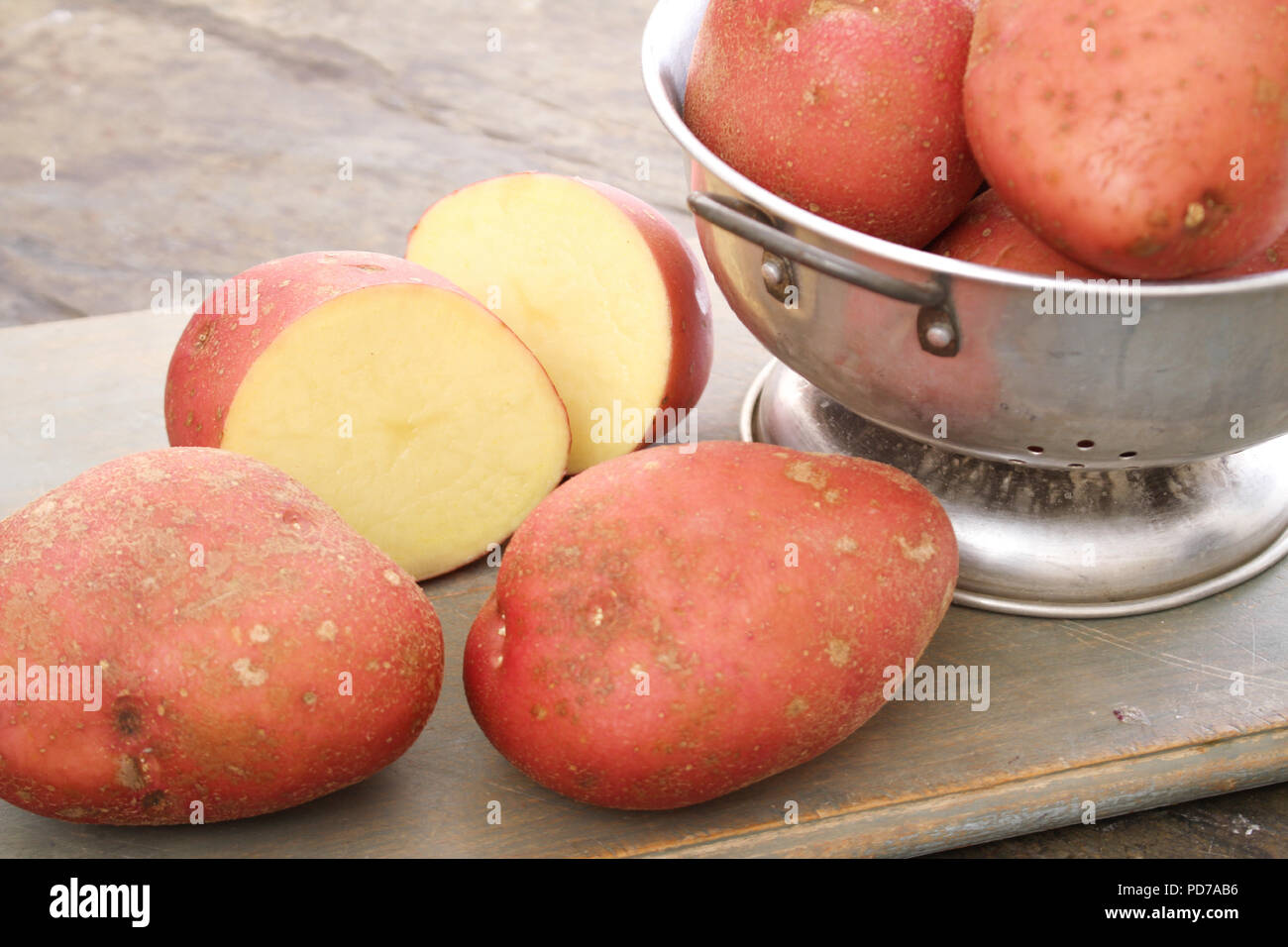 preparing fresh potatoes Stock Photo - Alamy