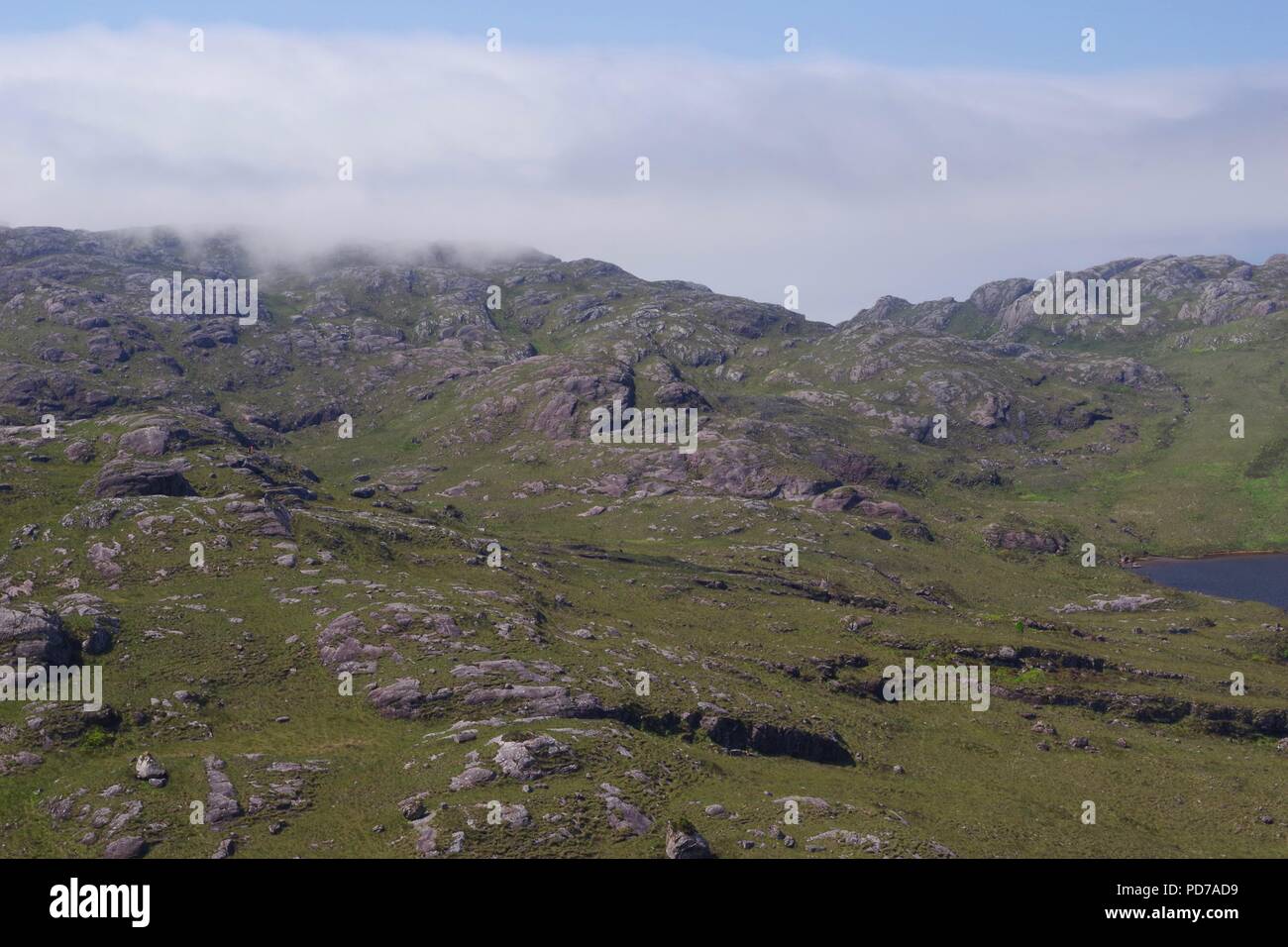 Dramatic Misty Cloud Inversion Over Rugged Rocky Landscape by Loch ...