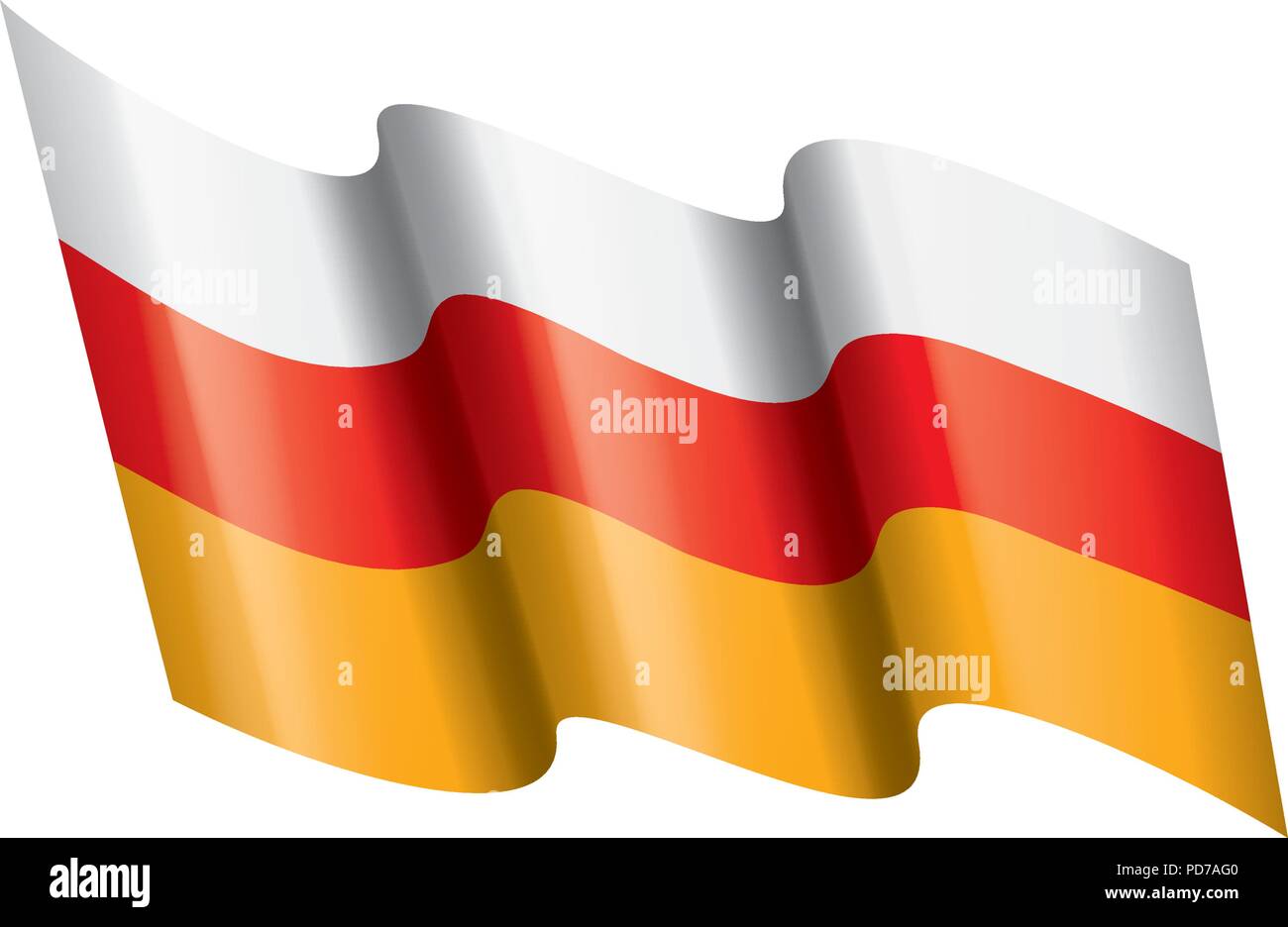 South Ossetia flag, vector illustration Stock Vector Image & Art - Alamy