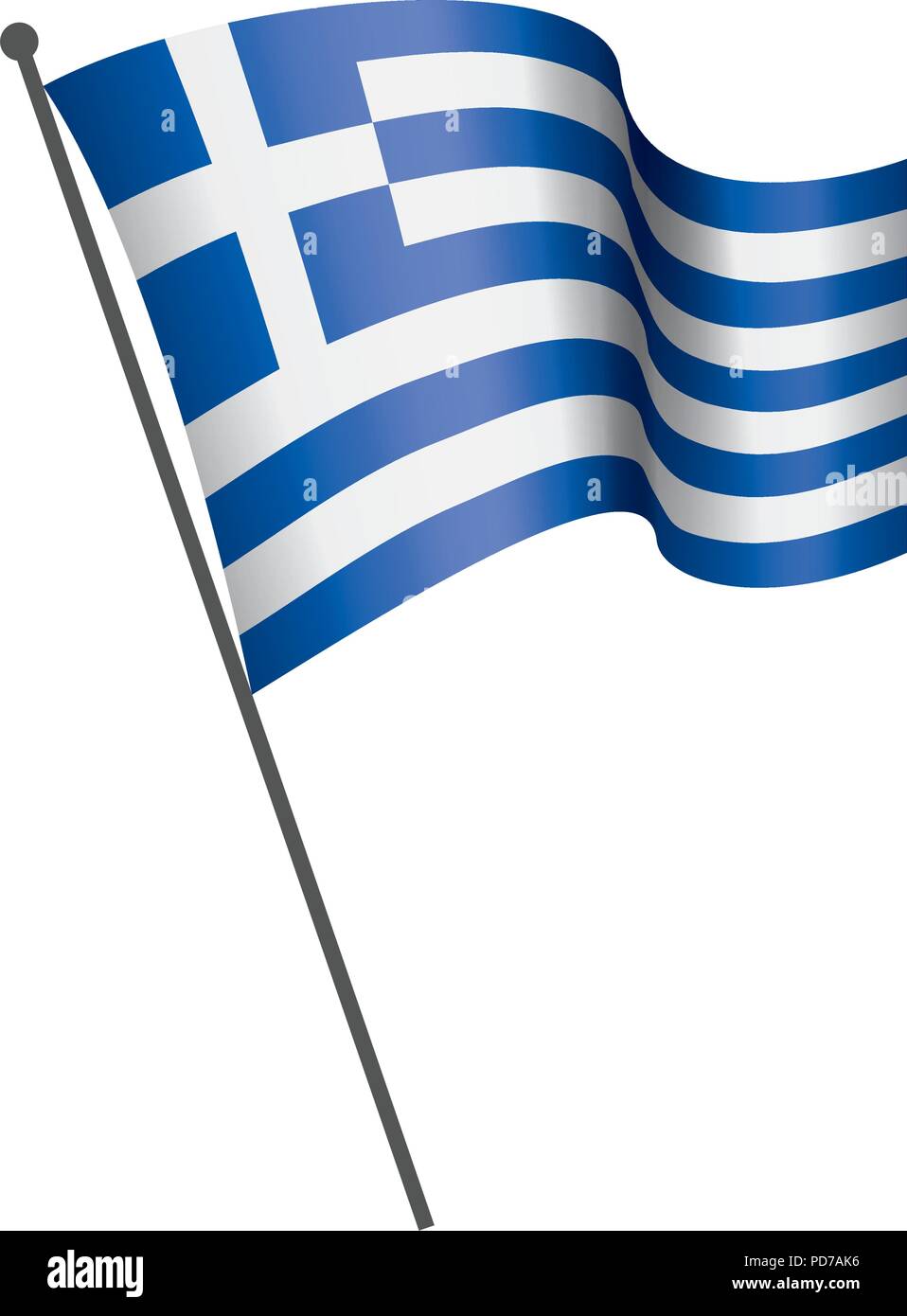 Greece flag, vector illustration Stock Vector Image & Art - Alamy