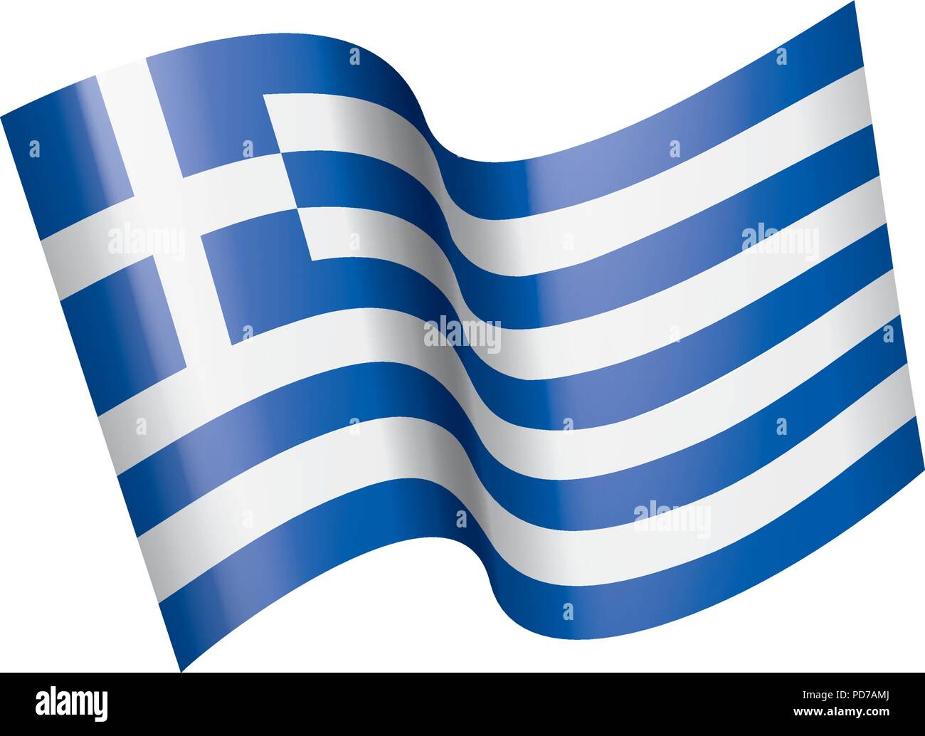 Greece flag, vector illustration Stock Vector Image & Art - Alamy