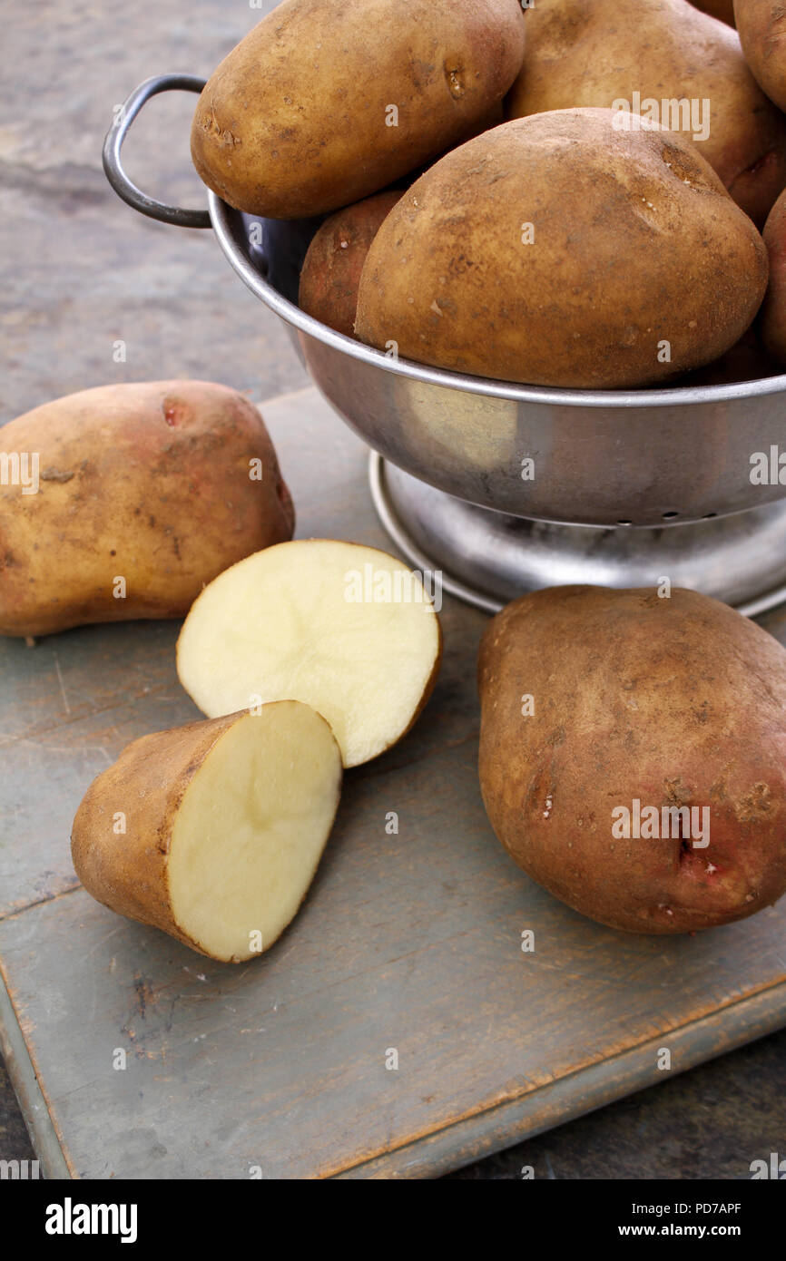 preparing heritage potatoes Stock Photo - Alamy